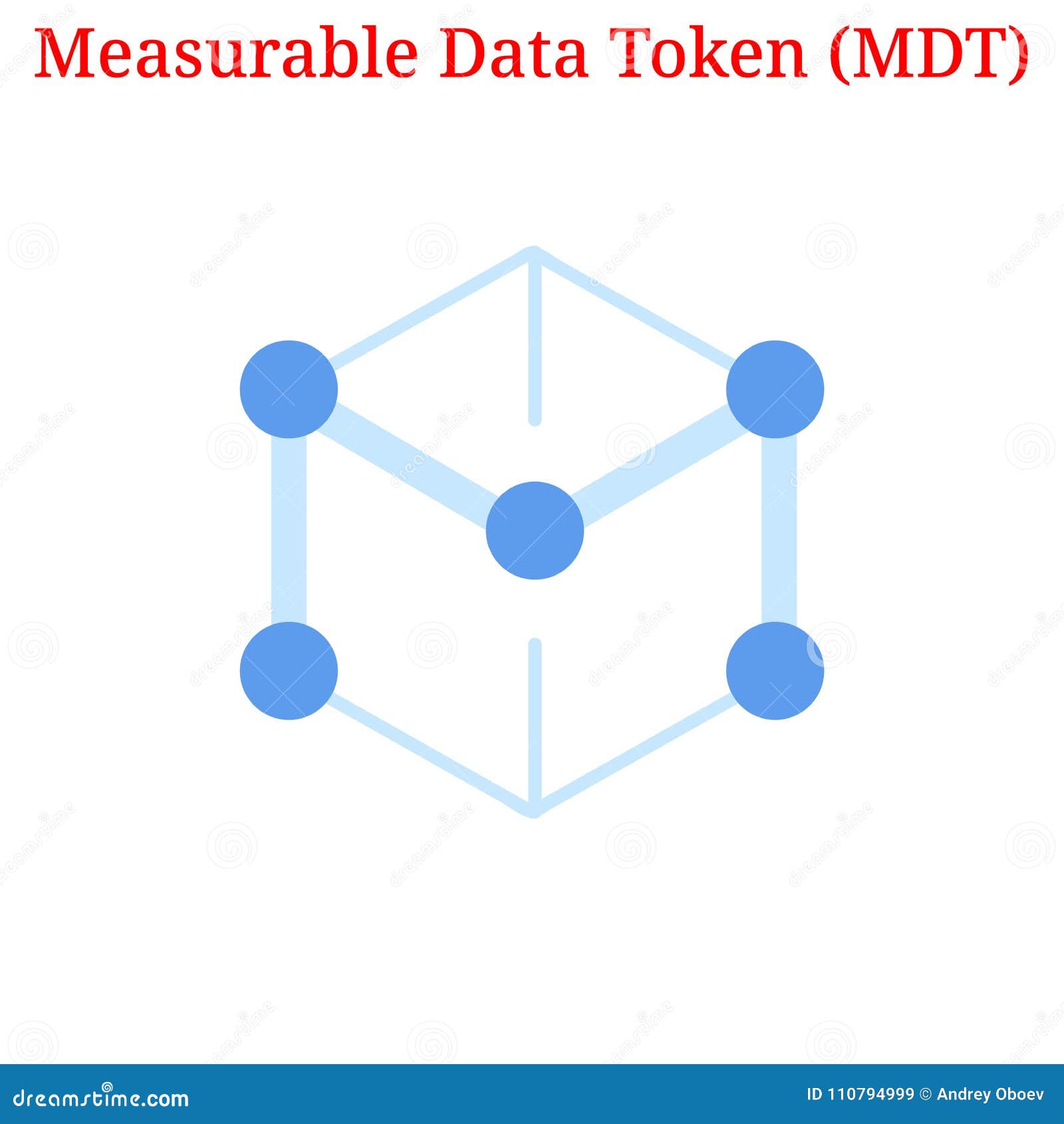 Vector Measurable Data Token MDT Logo Stock Vector - Illustration of ...