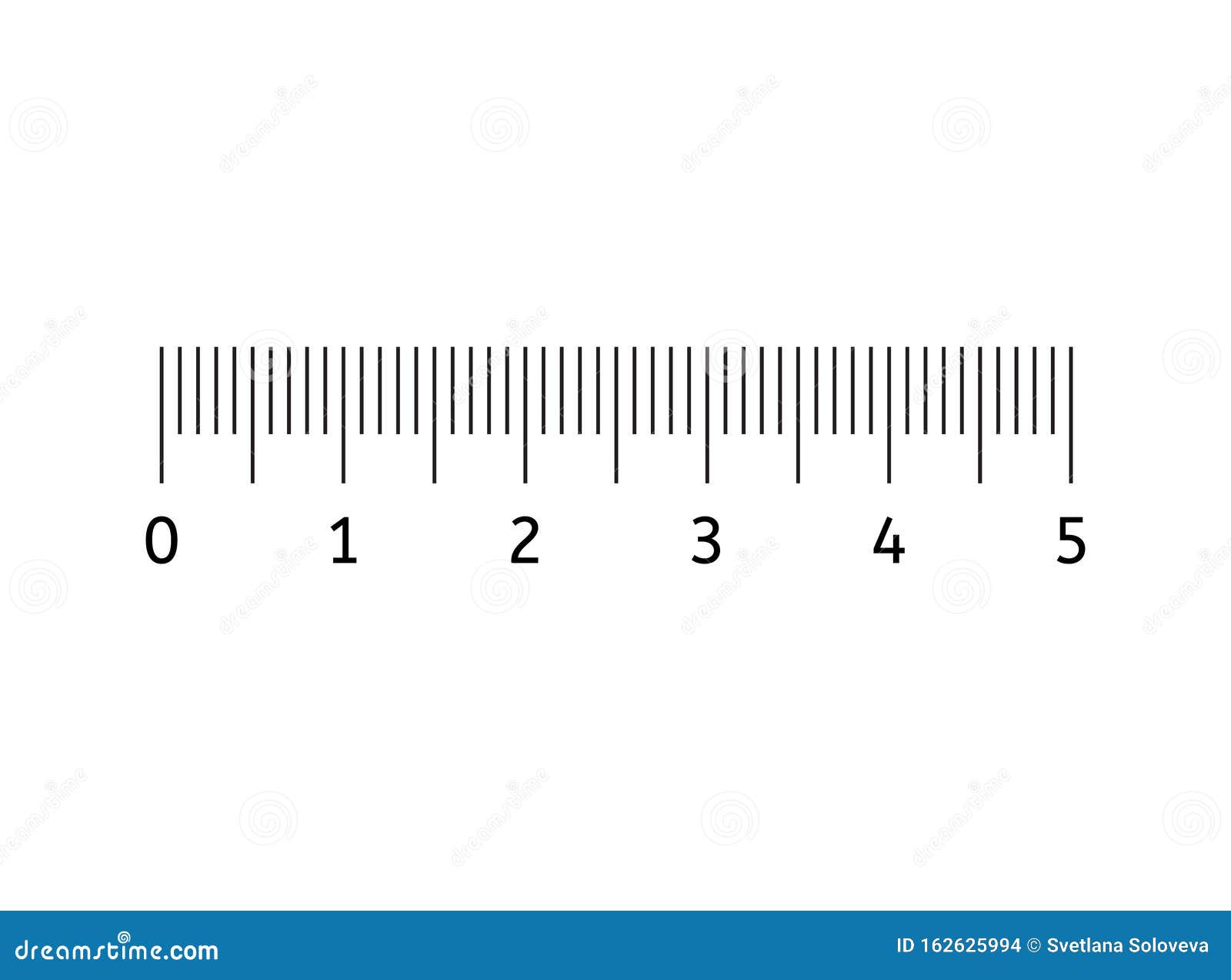 Vector Measuring Scale, Markup for Rulers Stock Vector - Illustration ...