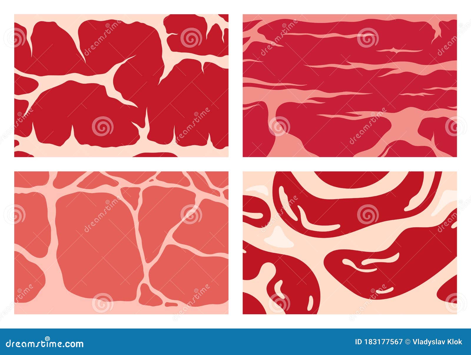 Vector Meat Texture Backgrounds Stock Vector - Illustration of grocery ...