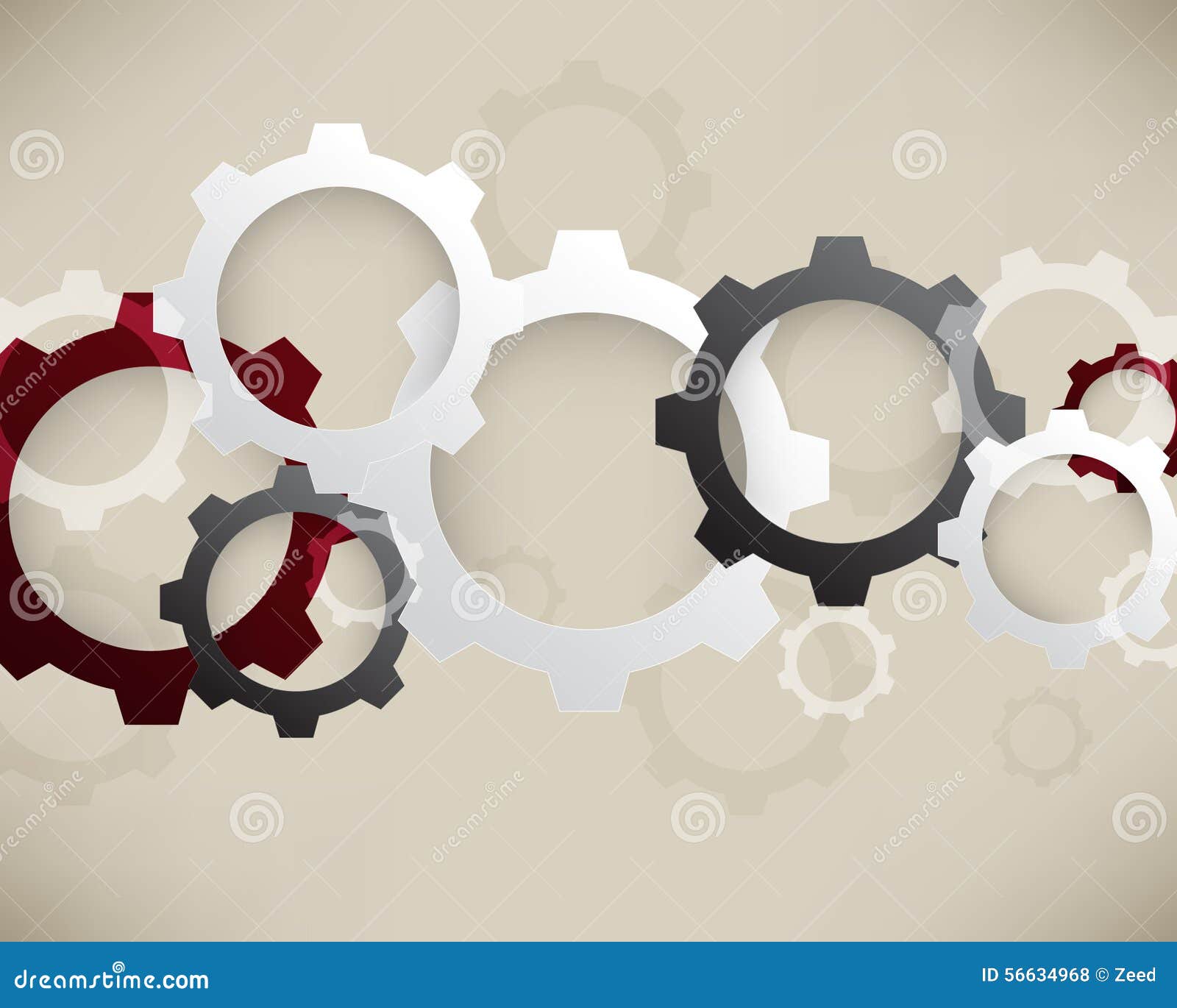 Vector Mechanical Wheels Infographics Elements Background Stock Vector ...