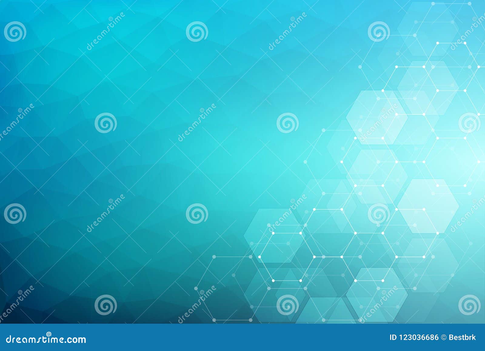 Vector Medical Background from Hexagons. Geometric Elements of Design ...
