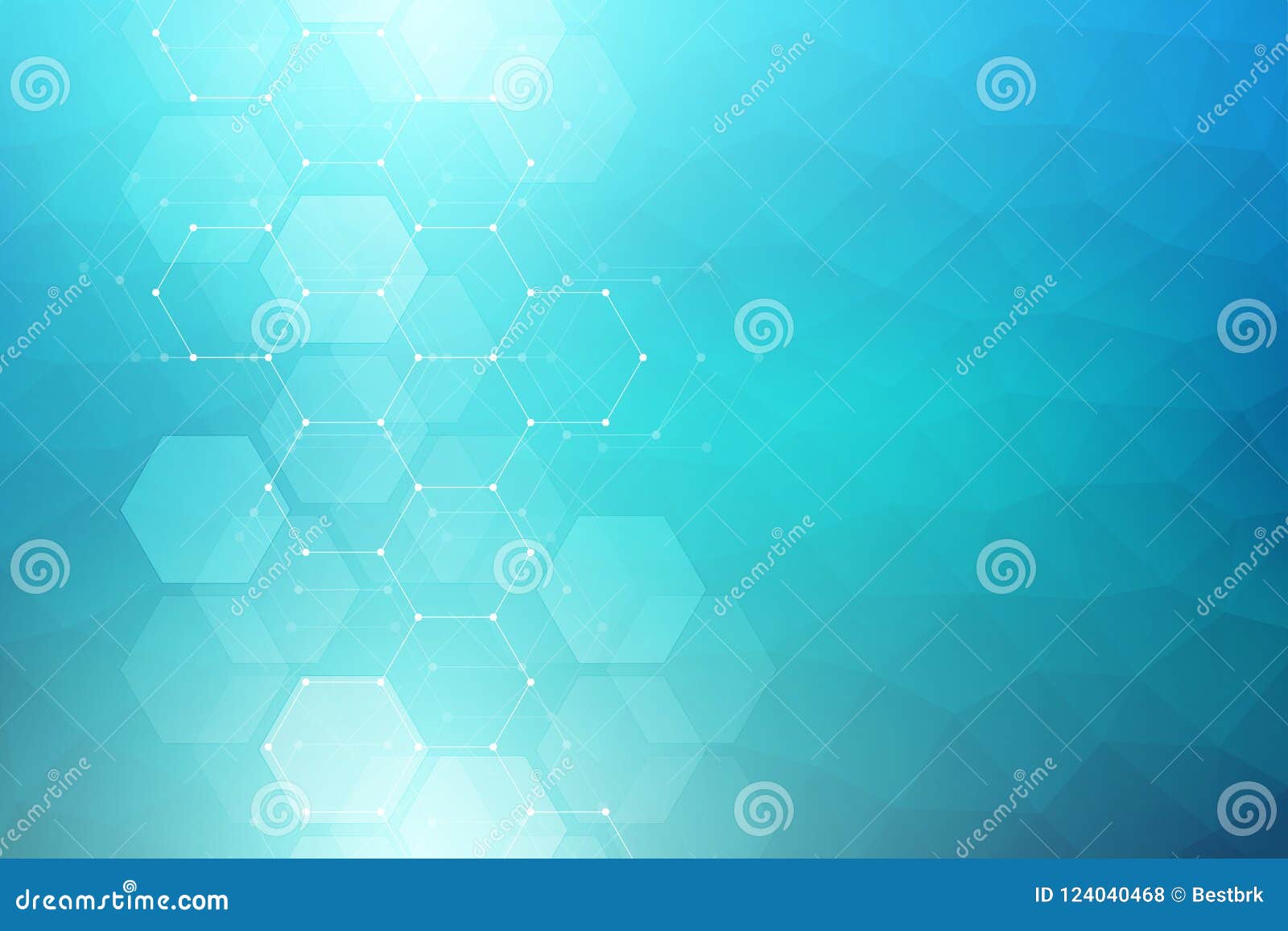 Vector Medical Background from Hexagons. Geometric Elements of Design ...