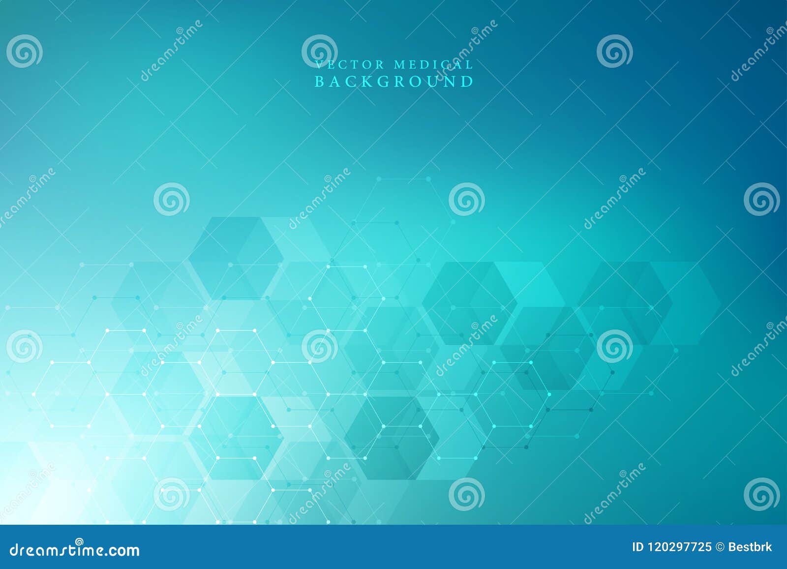 Vector Medical Background from Hexagons. Geometric Elements of Design ...