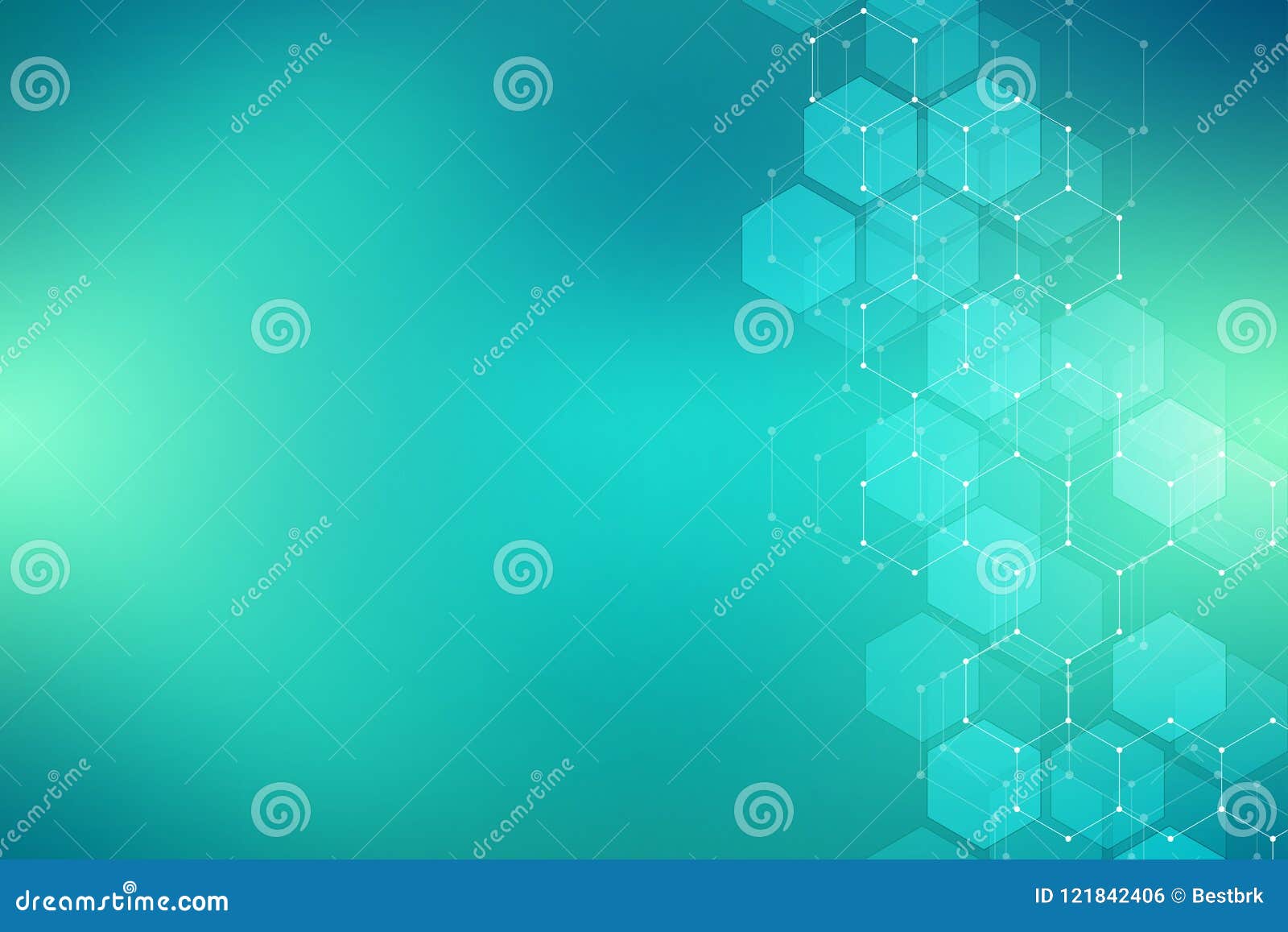Vector Medical Background from Hexagons. Geometric Elements of Design ...