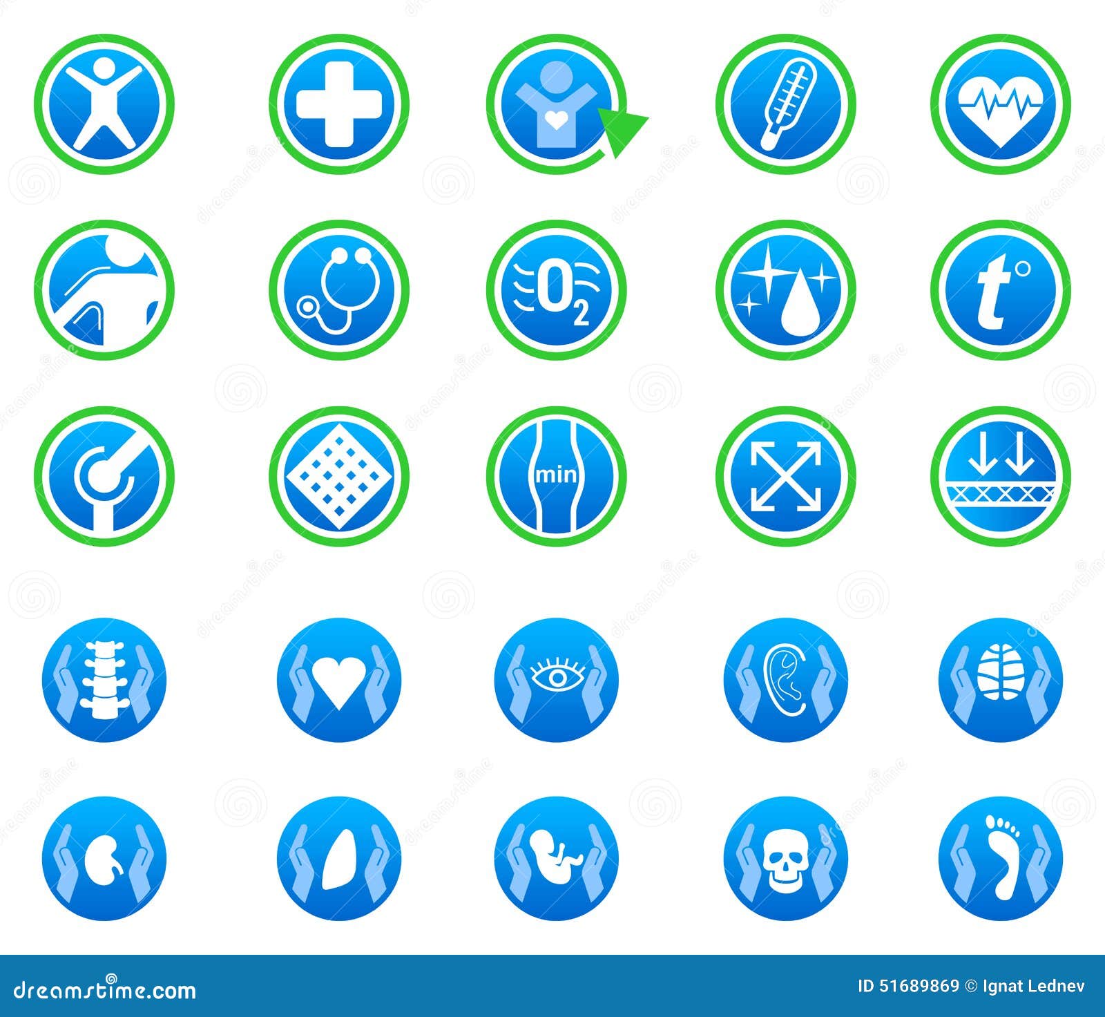 Vector Medical Icons stock vector. Illustration of design - 51689869