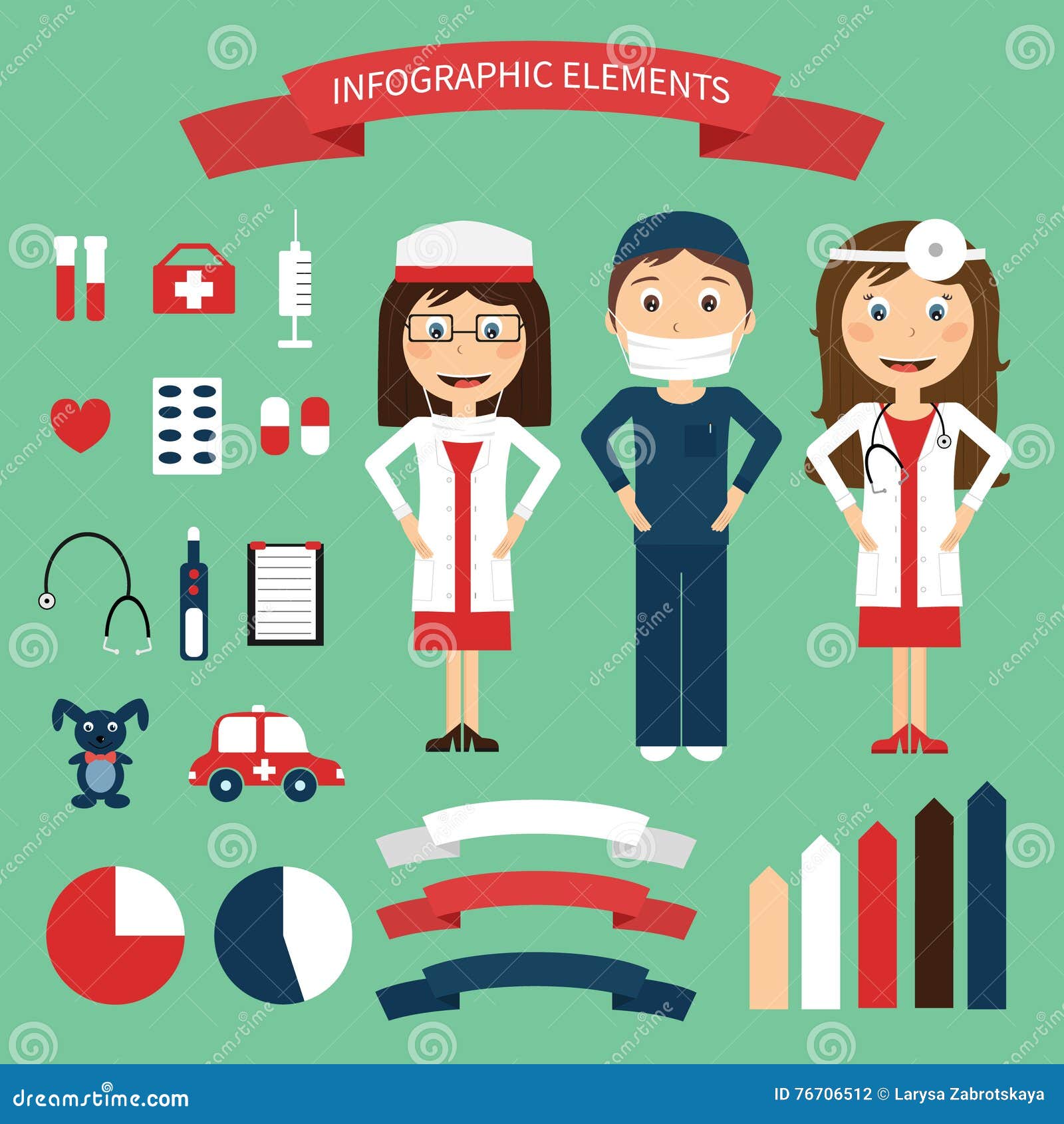 Vector Medical Infographics Set Stock Vector - Illustration of ...
