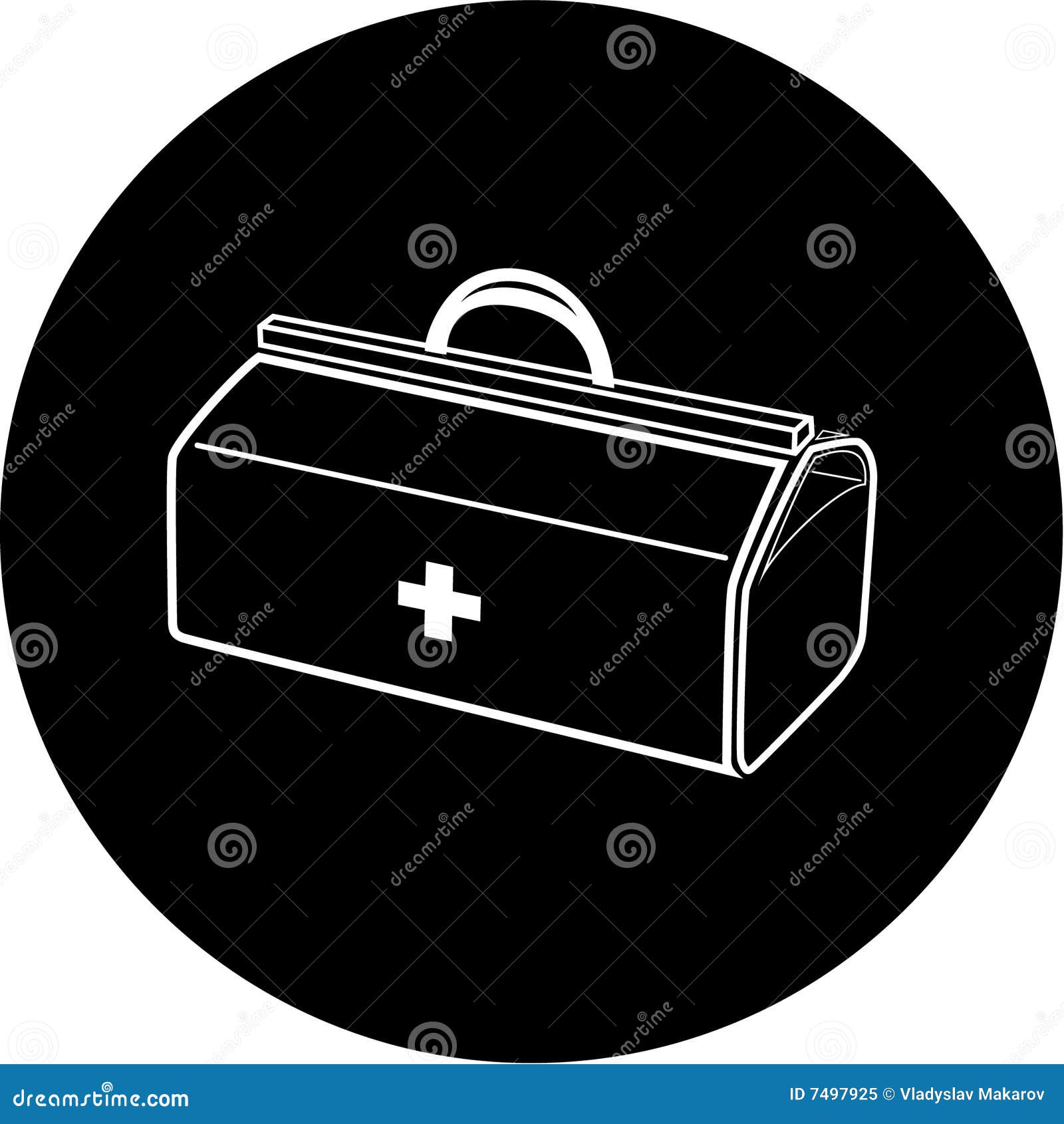 Vector Medical Suitcase Icon Stock Vector - Illustration of medical ...
