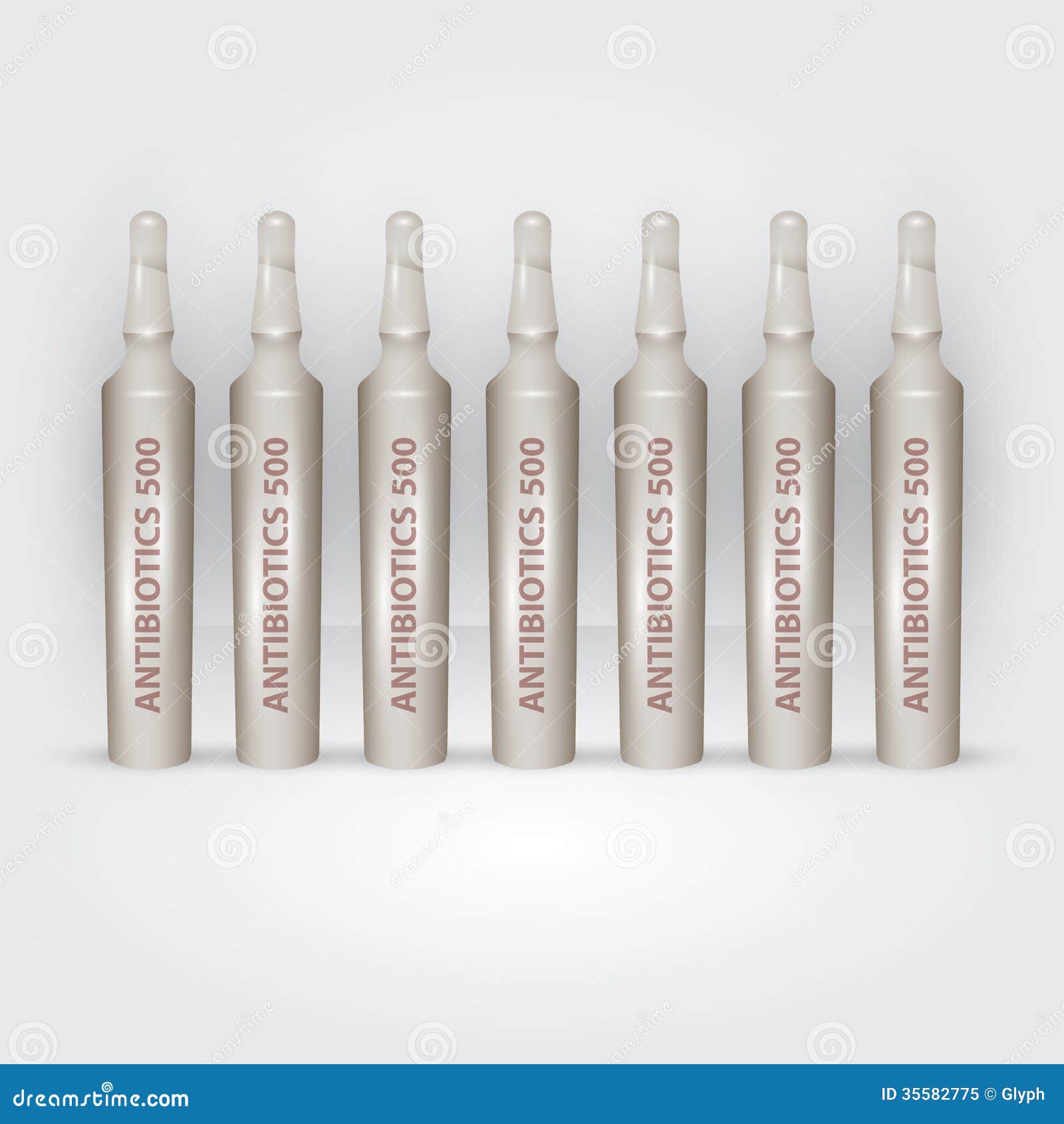 Vector medical vials stock vector. Illustration of drug - 35582775