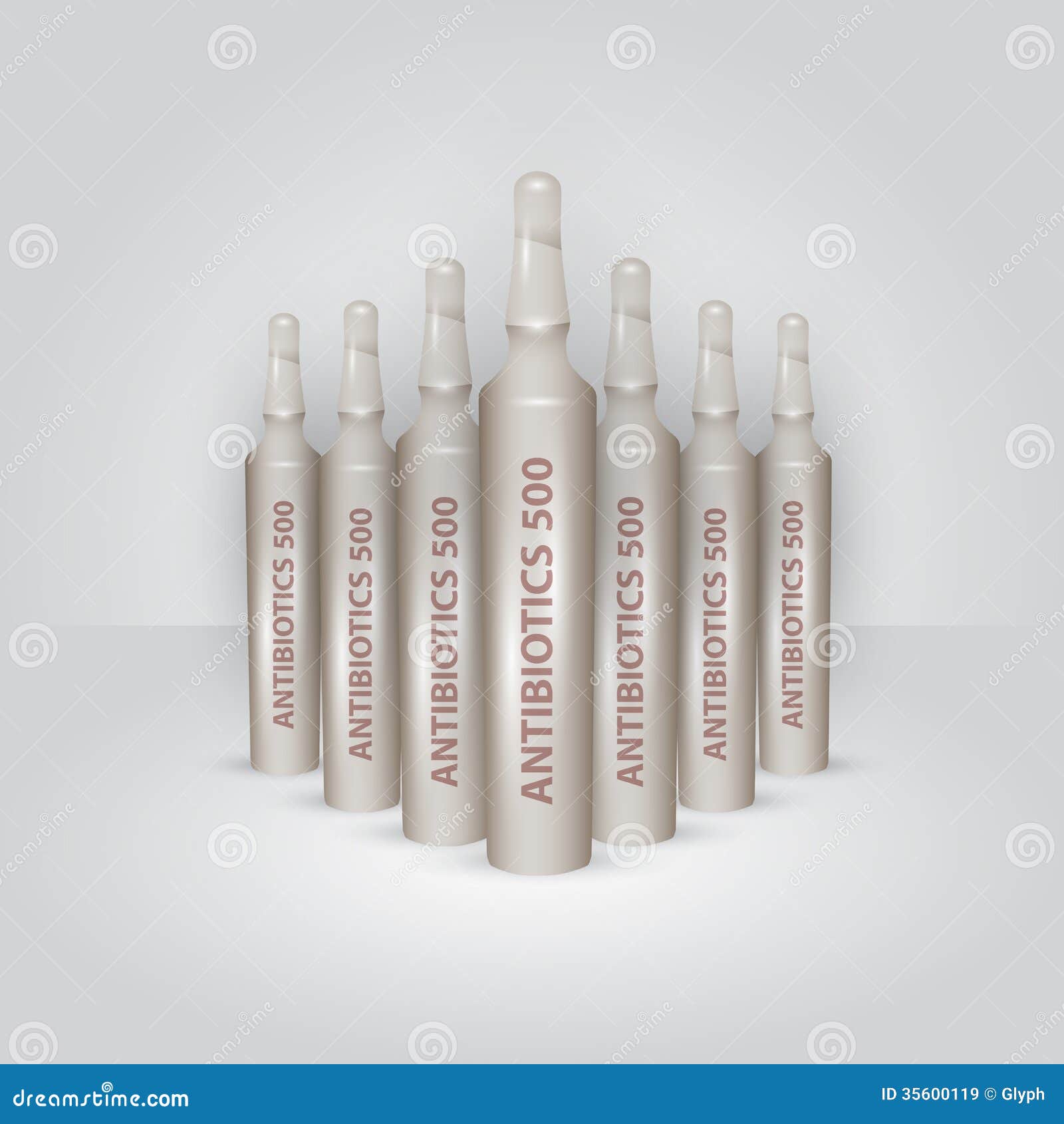 Vector medical vials stock vector. Illustration of cure - 35600119