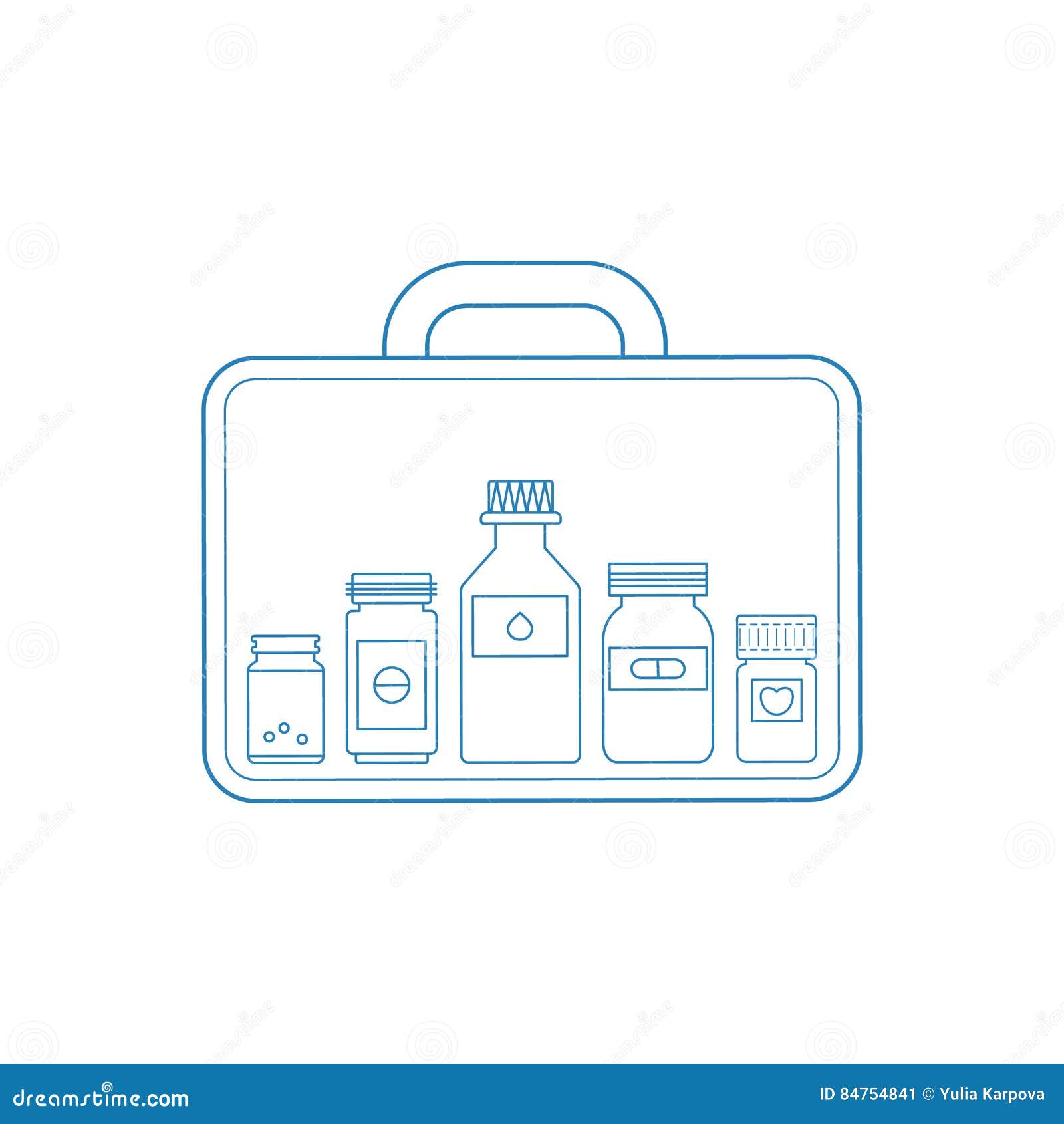 Vector Medicine Box Concept Stock Vector - Illustration of medical ...