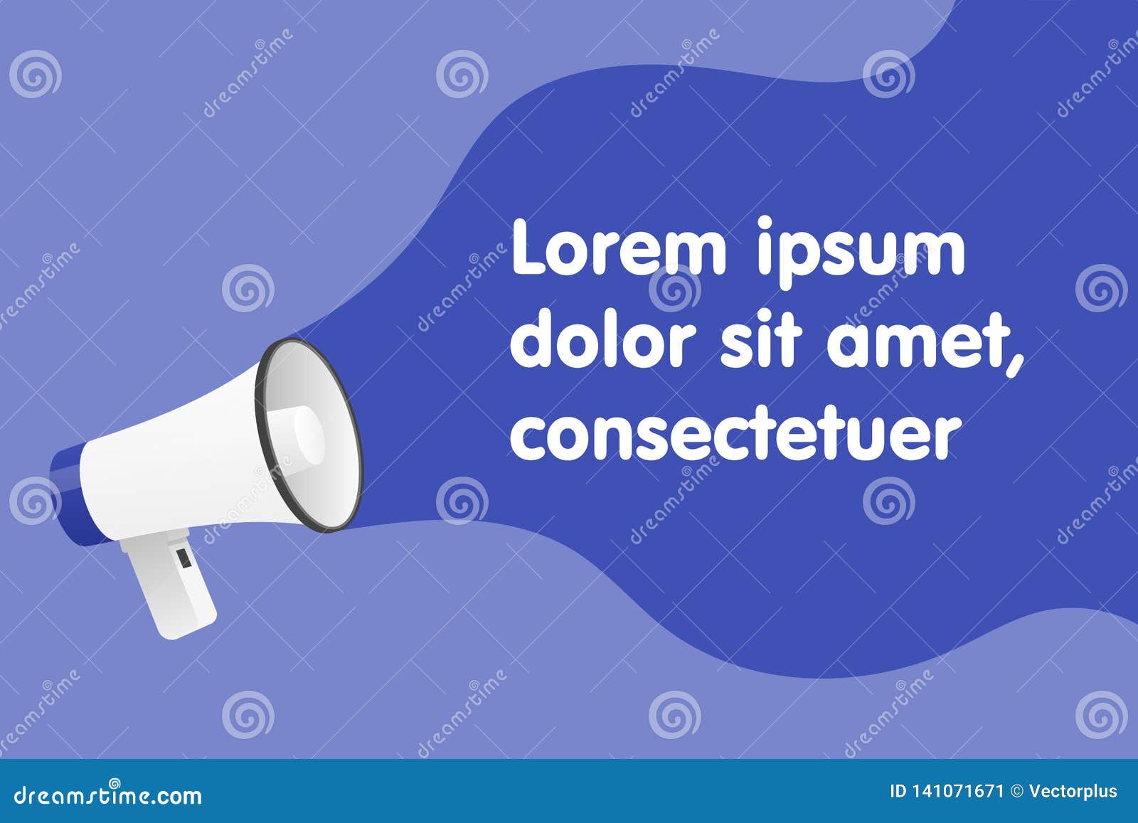 Vector Megaphone Speech Templates for Text Vector Stock Vector ...