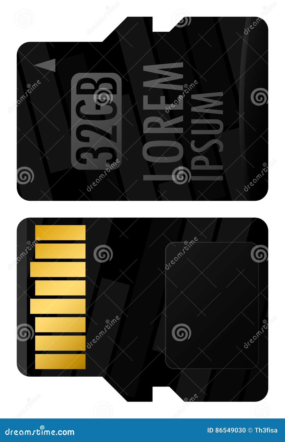 Vector Memory Card Corporate Identity Stock Vector - Illustration of ...
