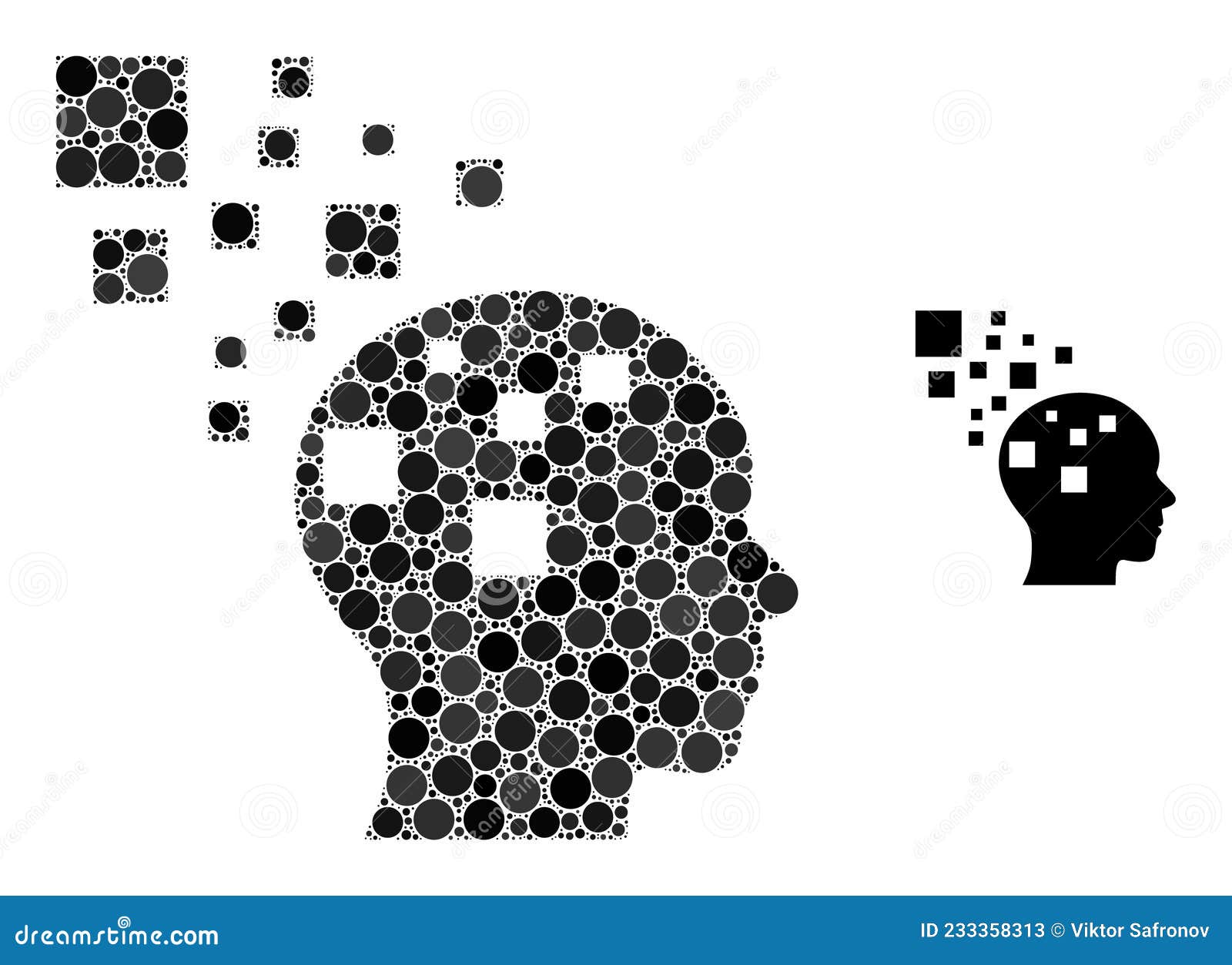Vector Memory Compilation Composition of Small Circles Stock Vector ...
