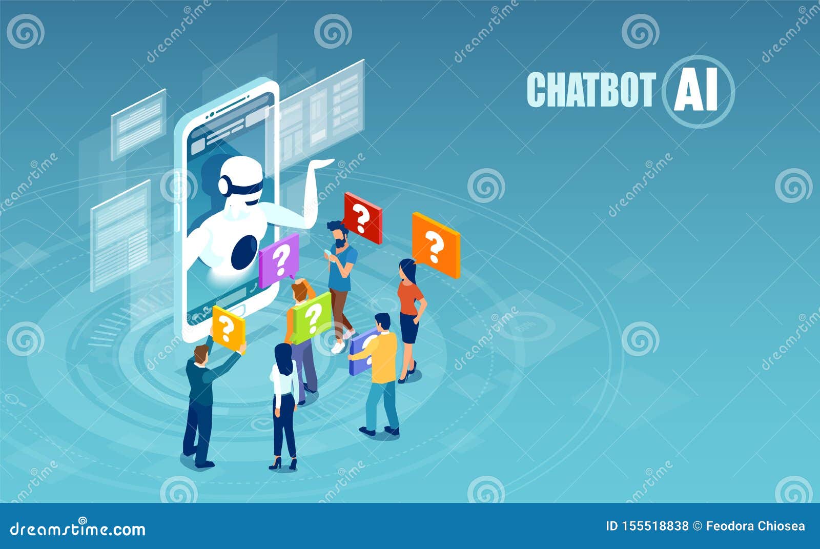 CHATBOT Royalty-Free Illustration | CartoonDealer.com #91445730