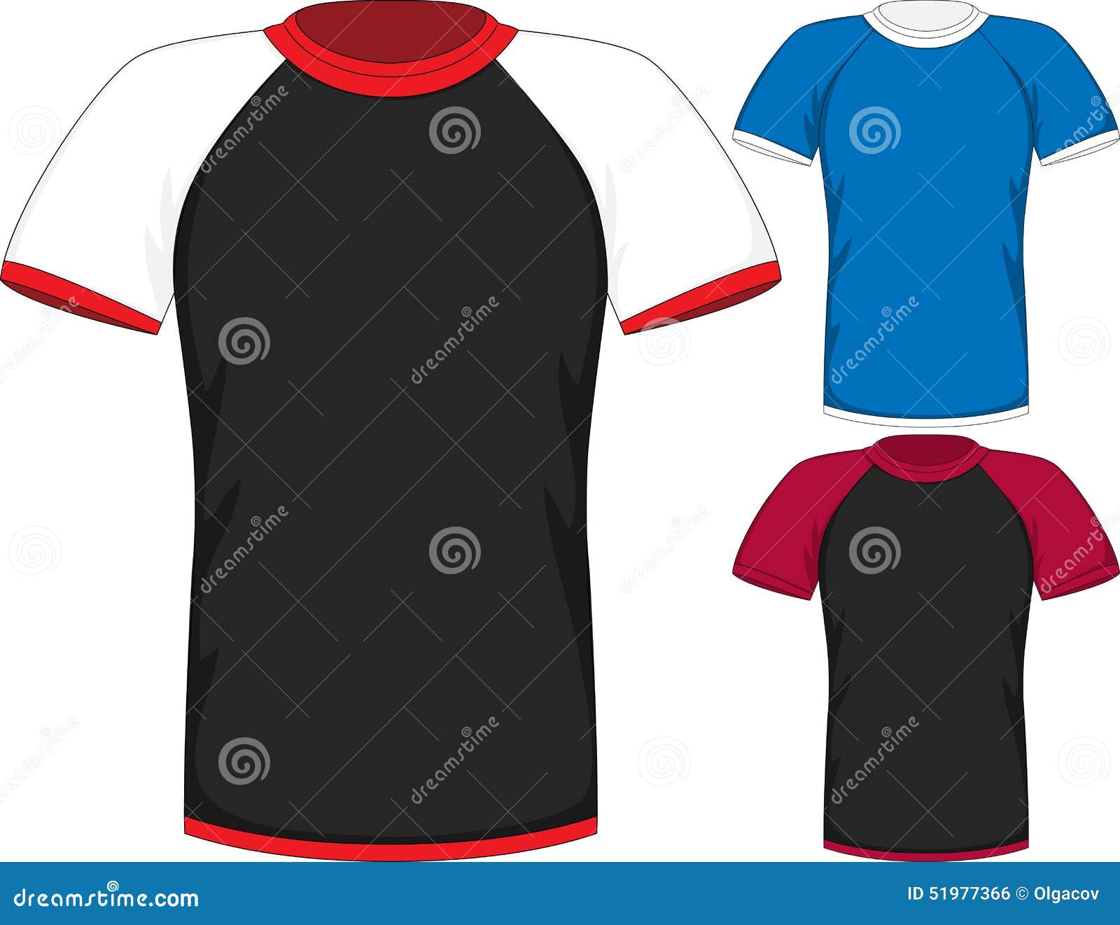 Vector Mens Short Sleeve T-shirt Design Templates Stock Vector ...