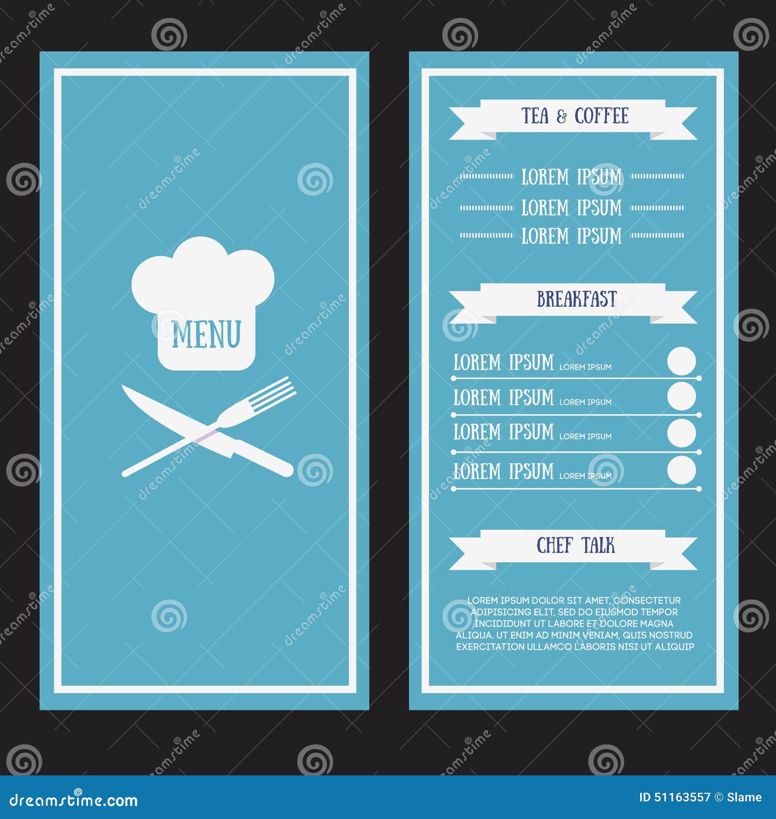 Vector menu template stock vector. Illustration of diner - 51163557
