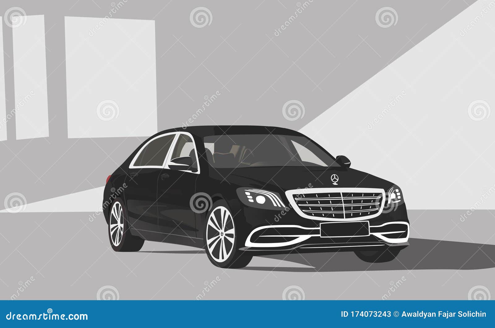 Vector Mercedes Benz Maybach S650 Editorial Stock Photo - Illustration ...