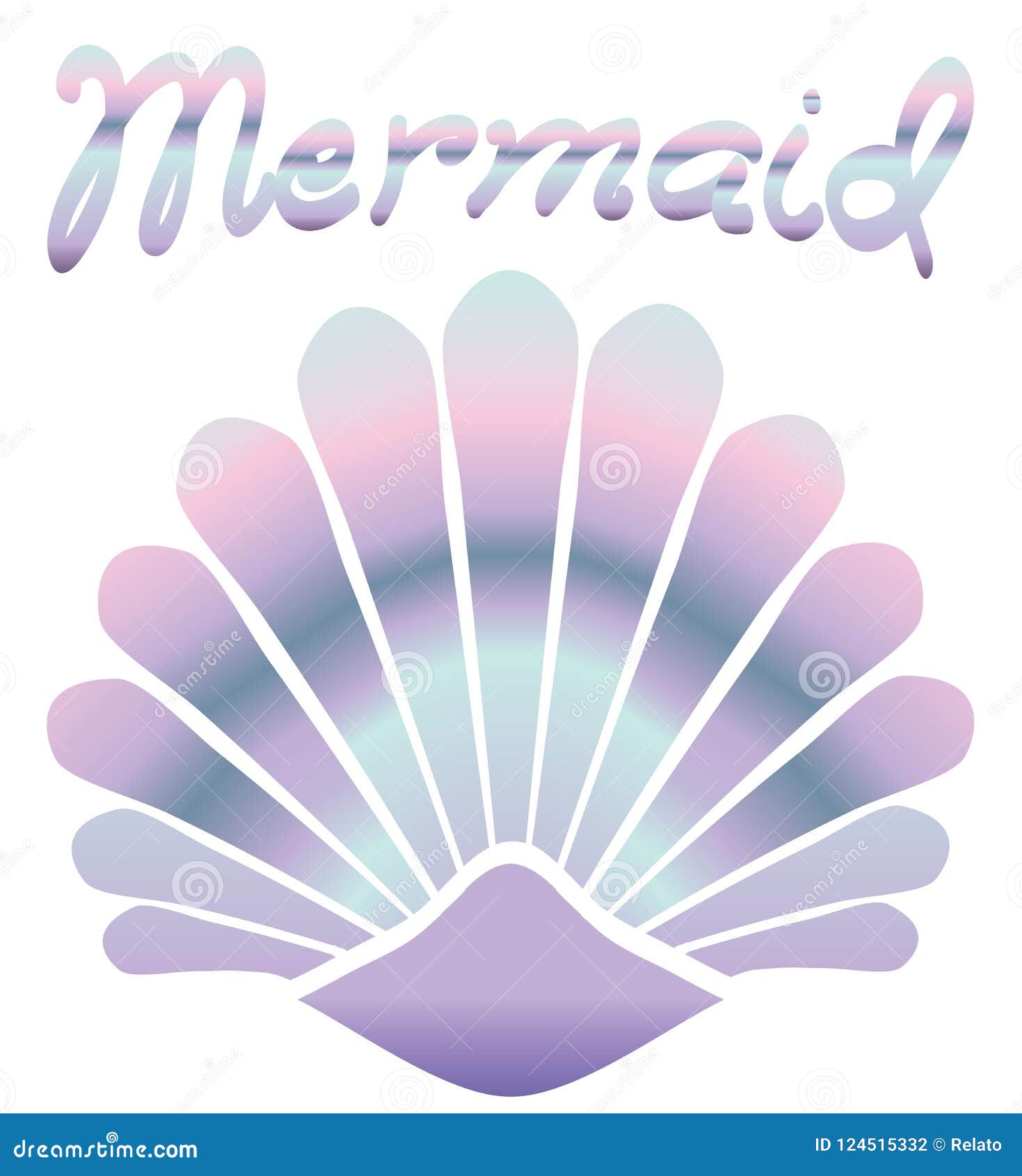 Seashell Cartoon Purple