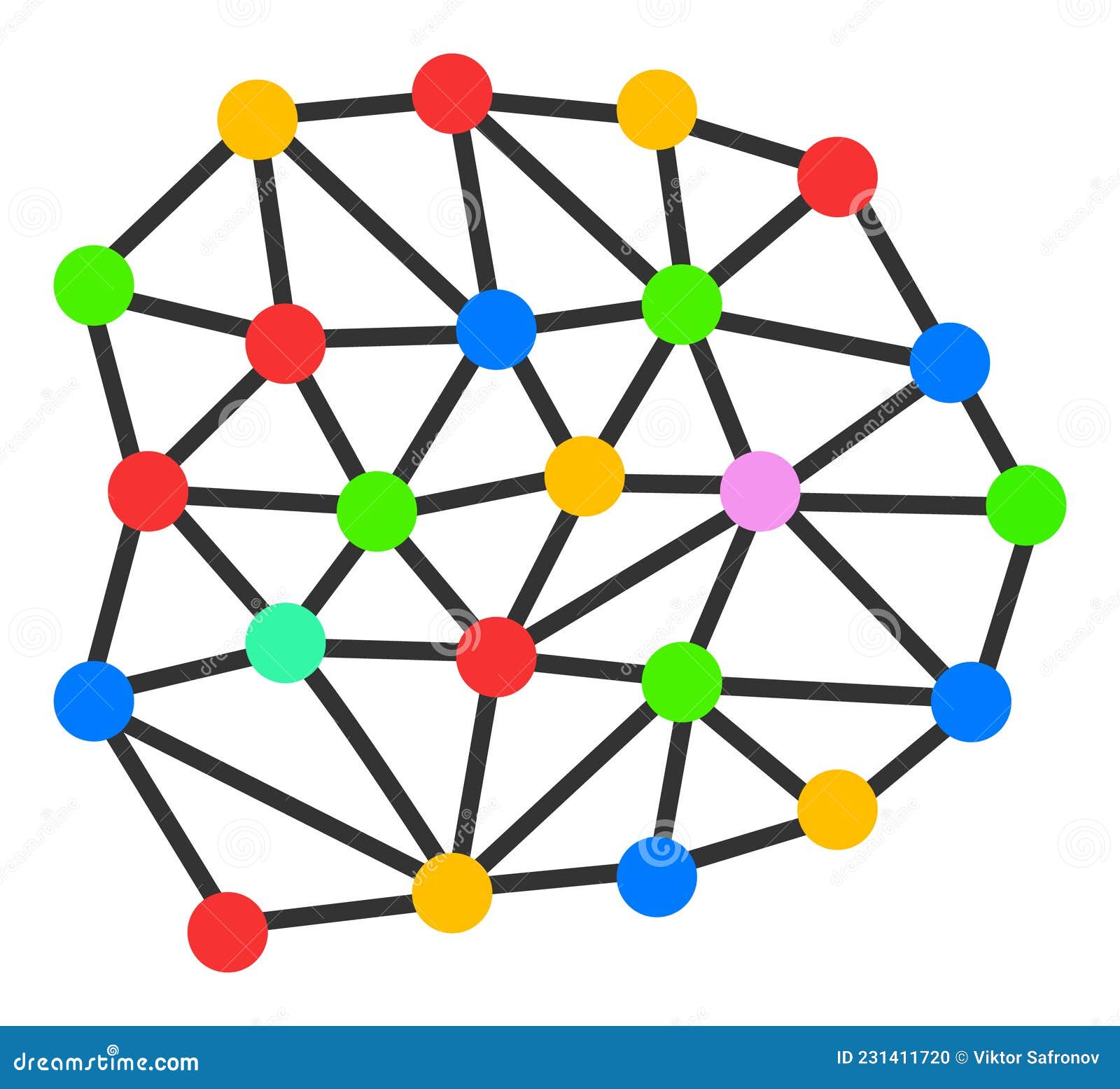 Vector Mesh Flat Icon Illustration Stock Vector - Illustration of tile ...