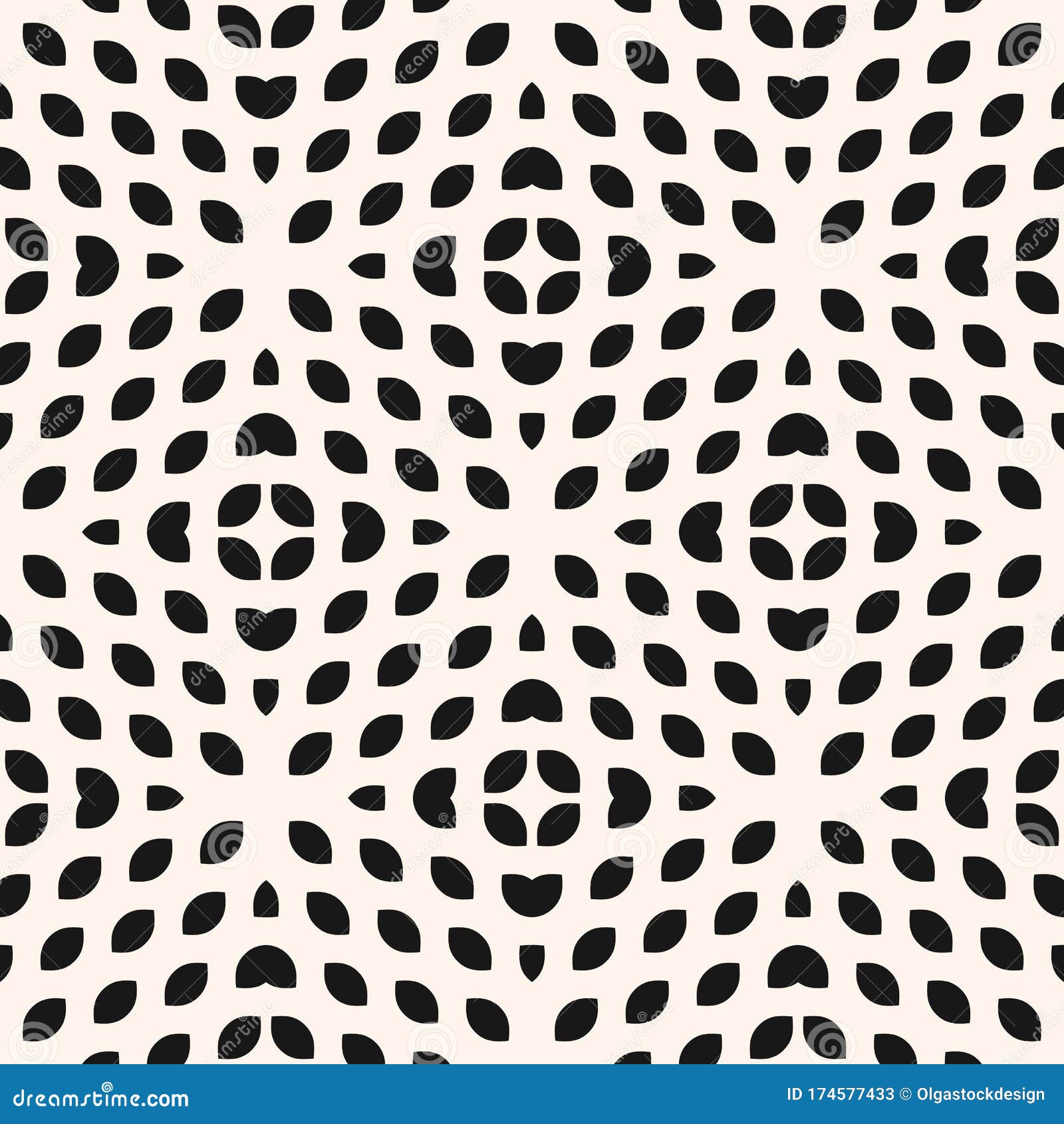 Vector Mesh Seamless Pattern. Simple Black and White Geometric Texture ...