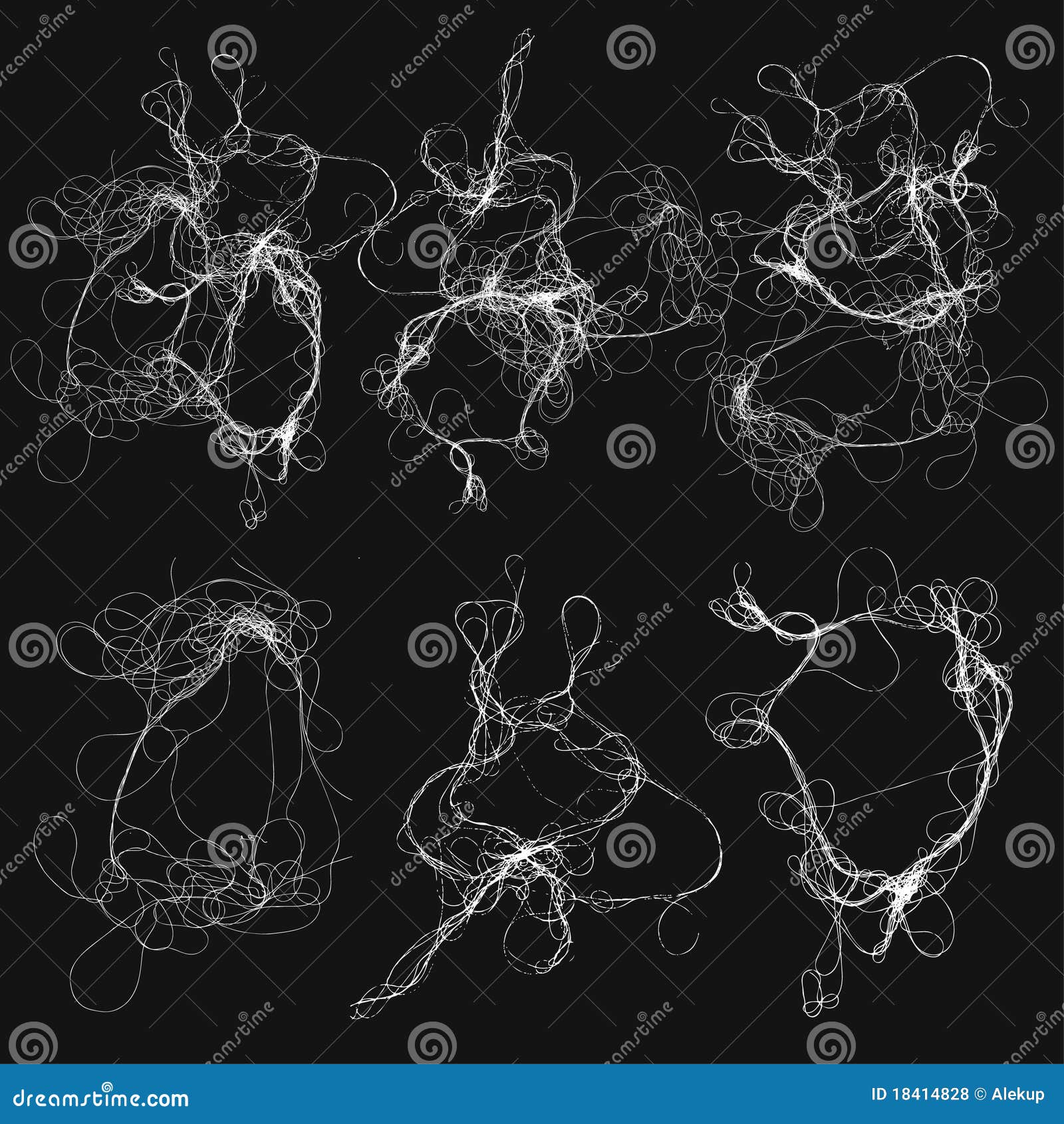 Vector messy threads stock vector. Illustration of seam - 18414828