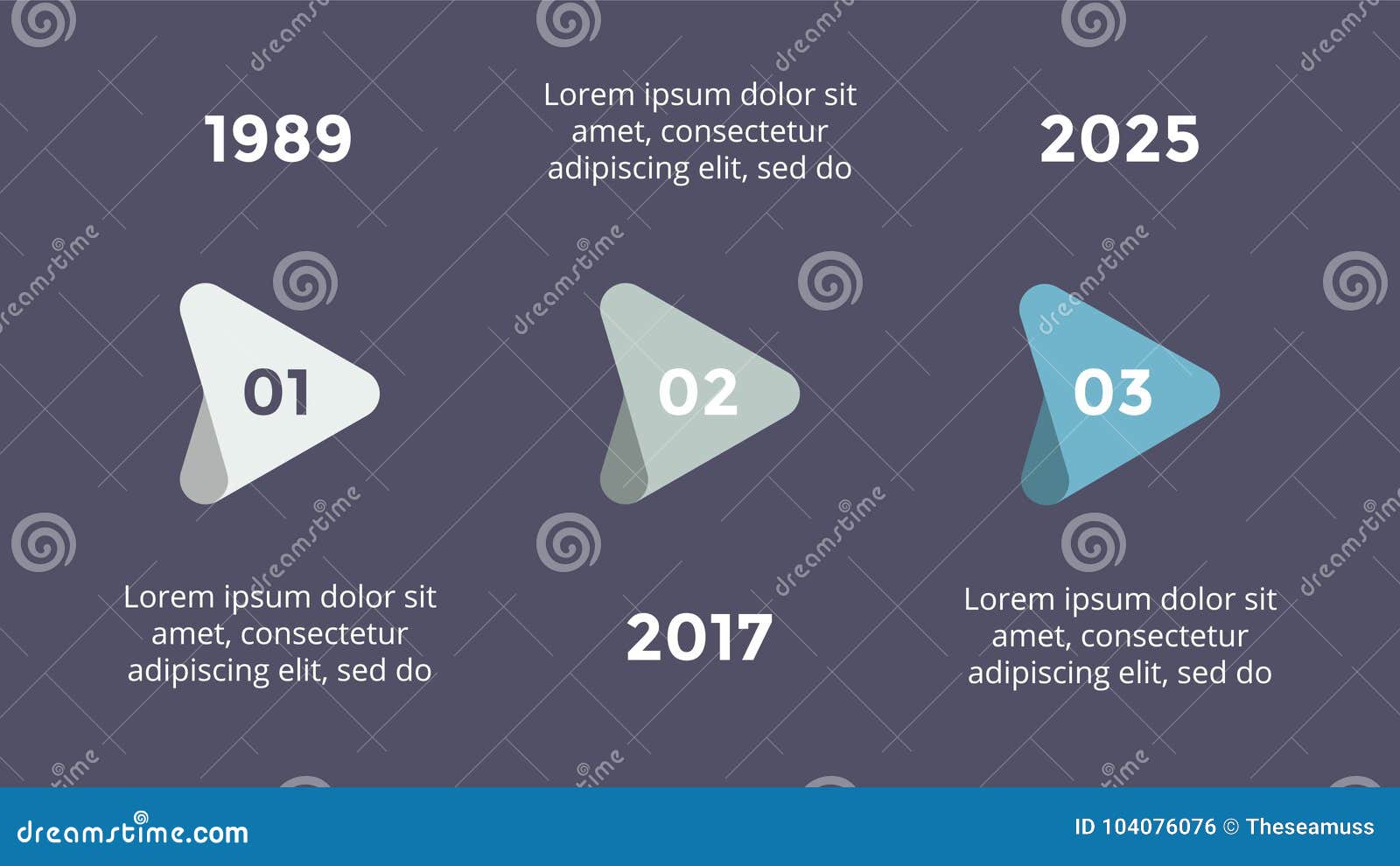 Vector Metaball Triangles Timeline Infographic, Diagram Chart, Graph ...