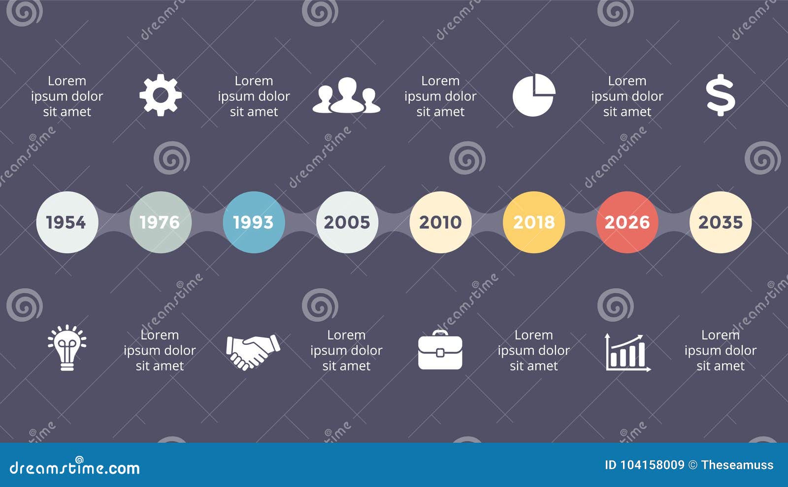 Vector Metaball Triangles Timeline Infographic, Diagram Chart, Graph ...