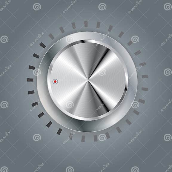 Vector metal dials stock illustration. Illustration of level - 30681927