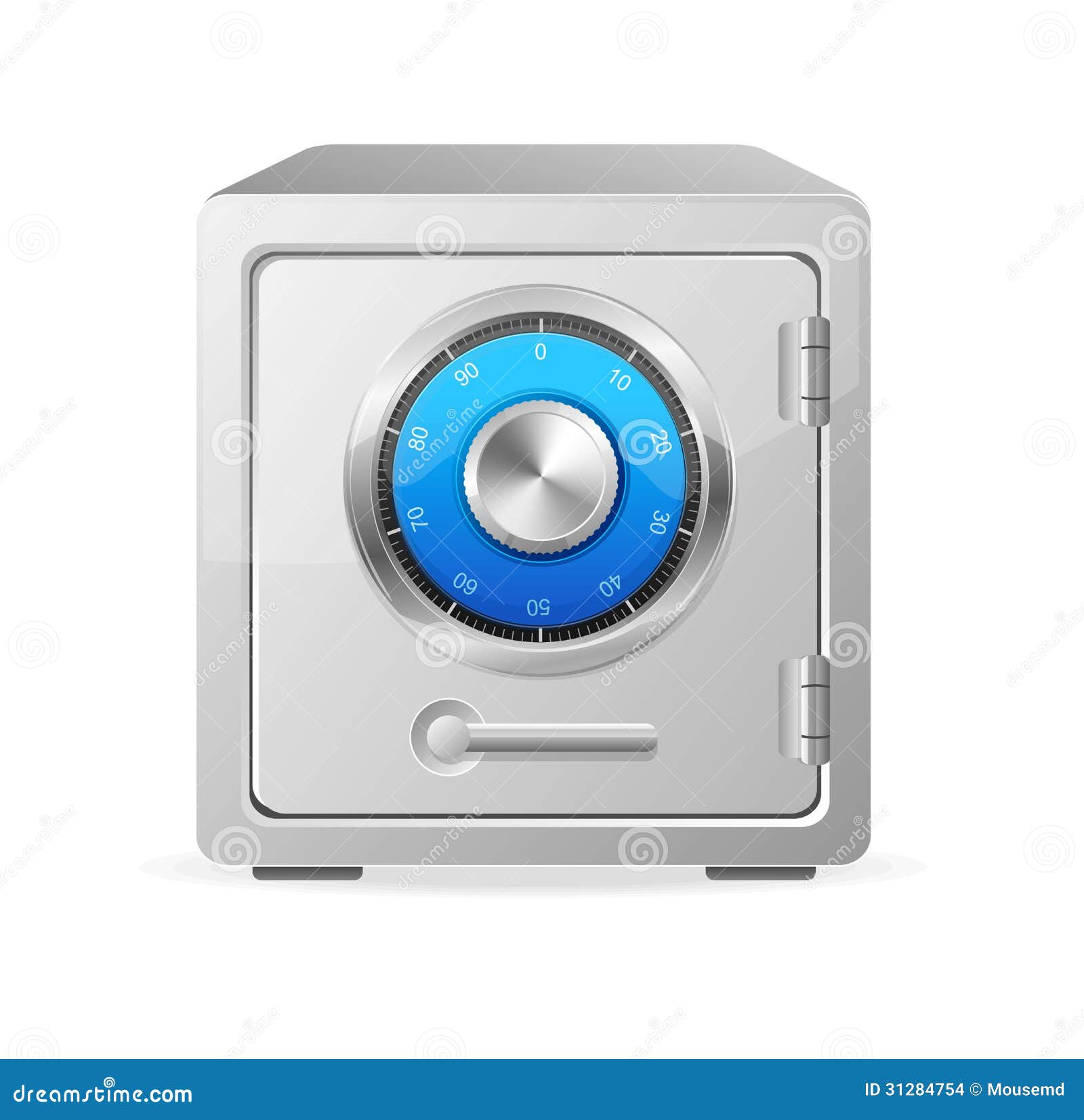 Vector Metal Safe Icon. Security Concept Stock Vector - Illustration of ...