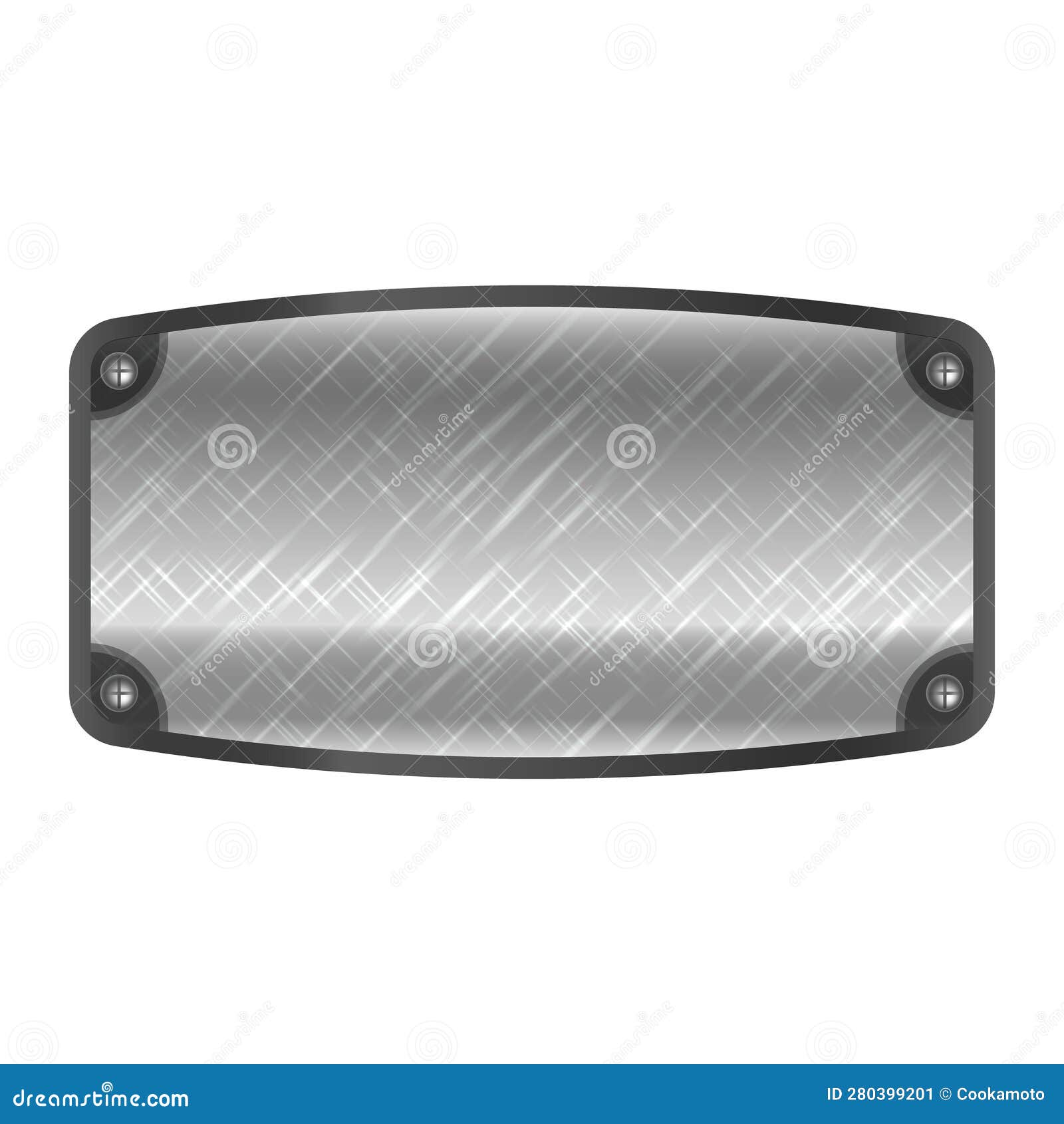 Vector Metal Sign Background or Steel Button Stock Vector ...