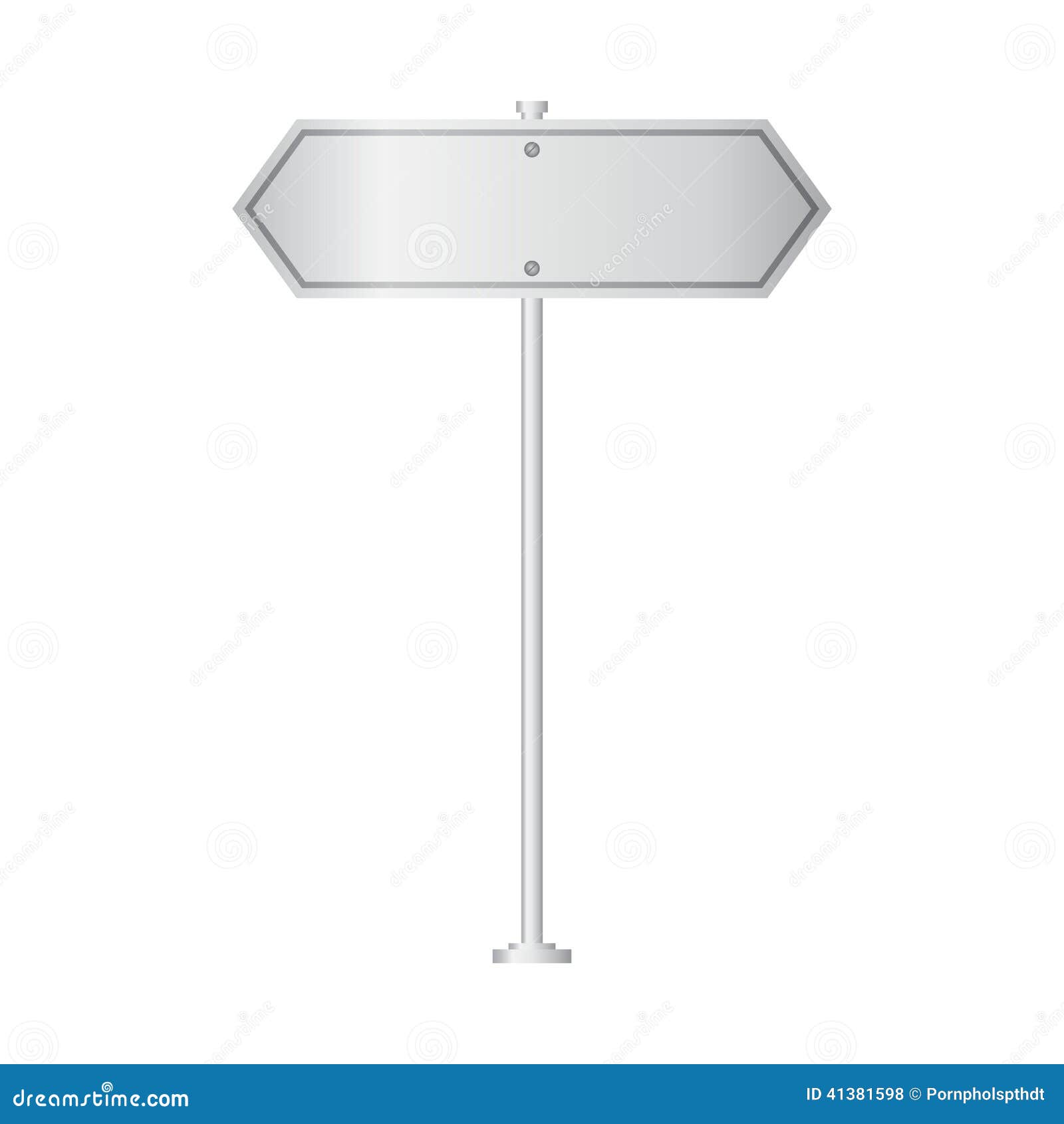 Vector of metal signpost stock illustration. Illustration of object ...