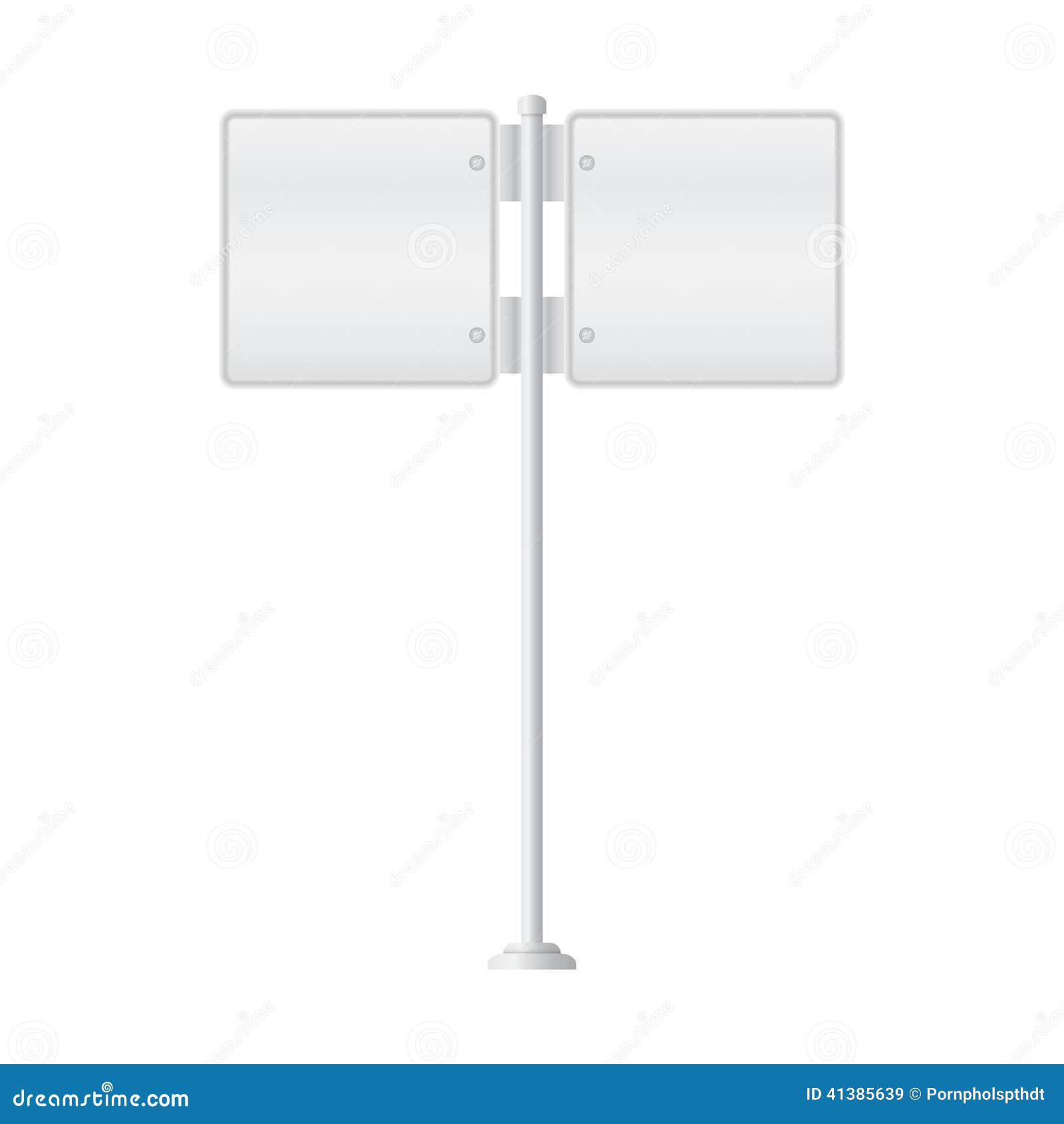 Vector of metal signpost stock illustration. Illustration of placard ...