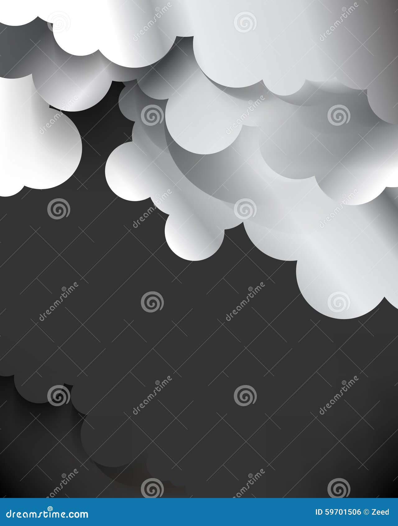 Vector Metallic Cloud Concept Design Stock Vector - Illustration of ...
