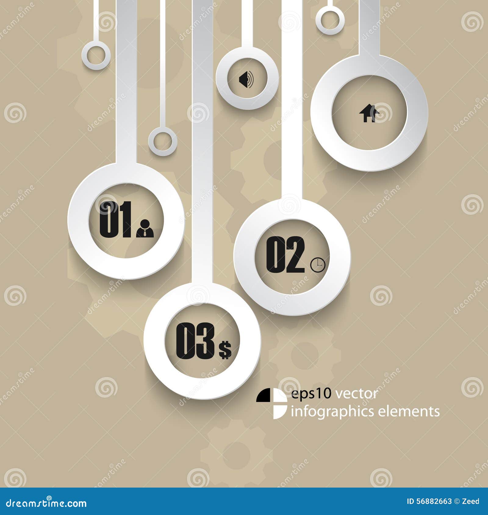 Vector Metallic Infographics Background Stock Vector - Illustration of ...