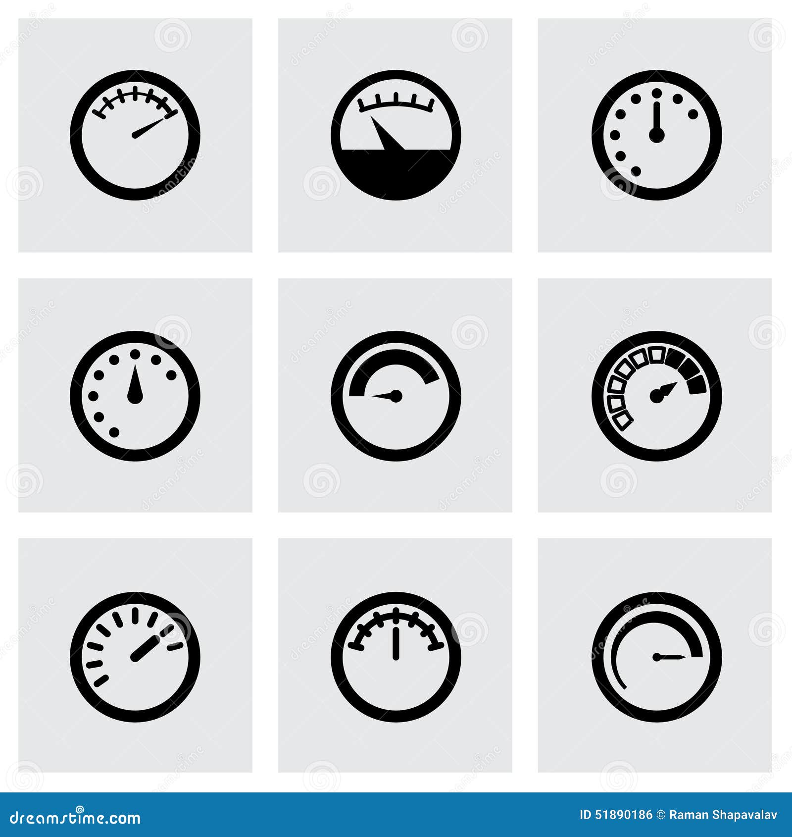 Vector Meter Icons | CartoonDealer.com #42196039