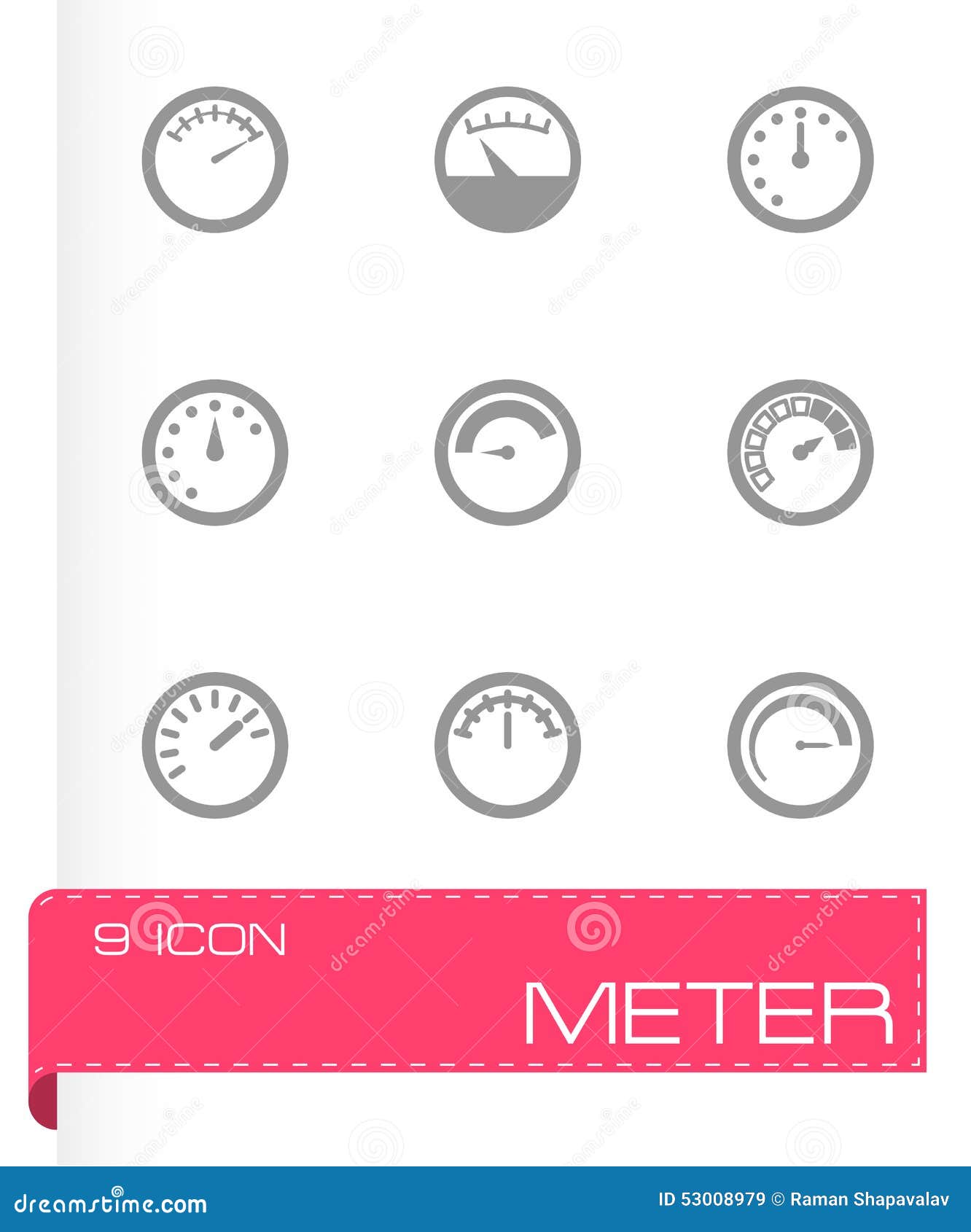 Vector Meter Icons | CartoonDealer.com #42196039