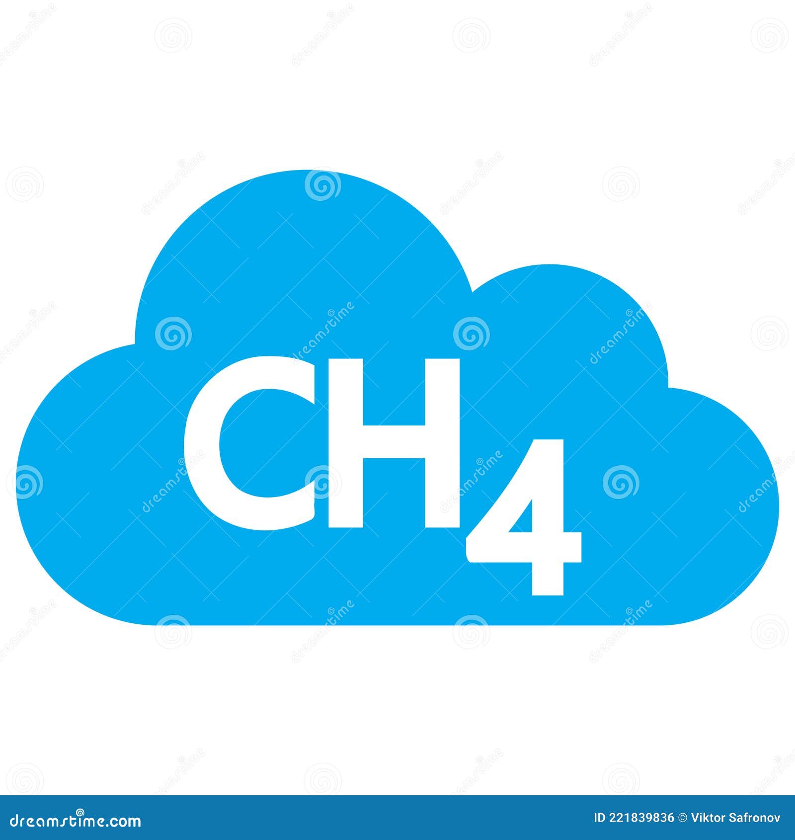 Vector Methane Gas Flat Icon Image Stock Vector - Illustration of ...