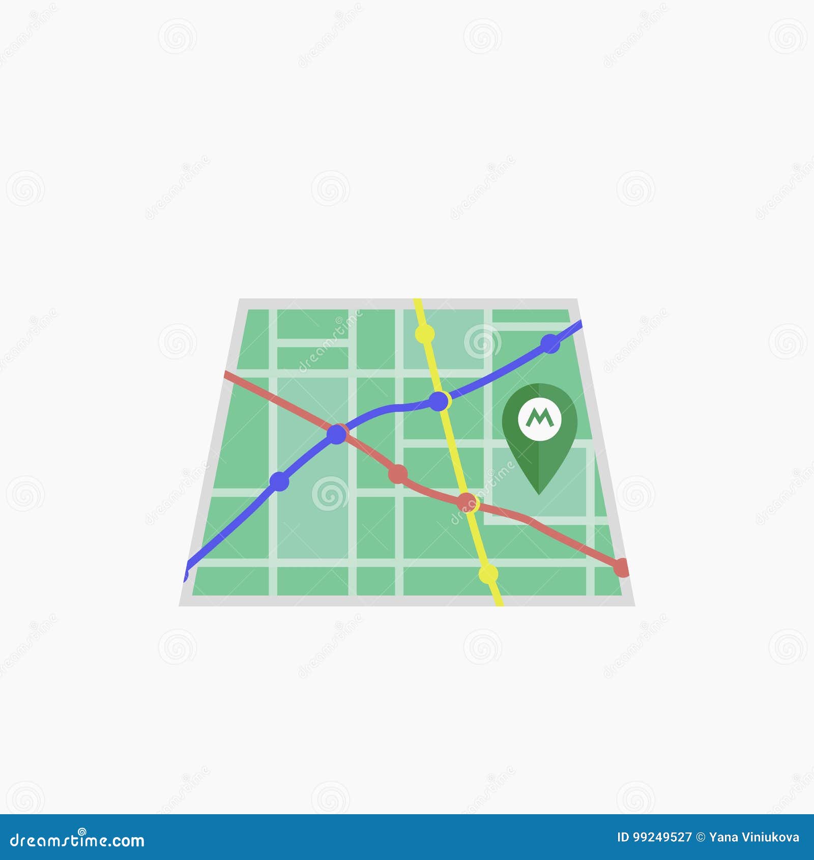 Vector Metro Icon. Isolated Map Royalty-Free Stock Image ...