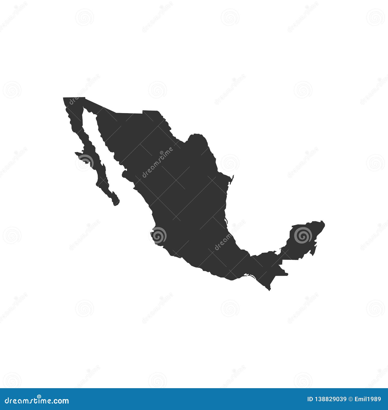 Vector Mexico Map | CartoonDealer.com #6400504