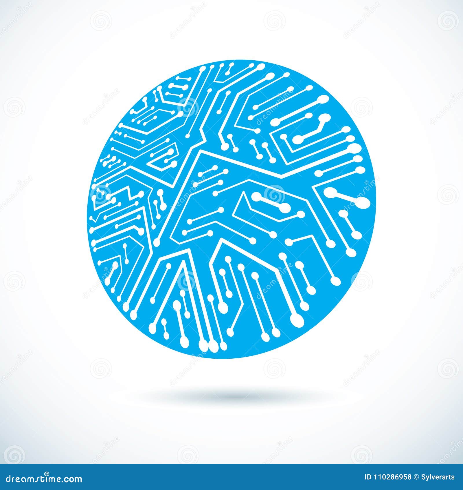 Vector Microchip Design, Cpu. Information Communication Technology ...