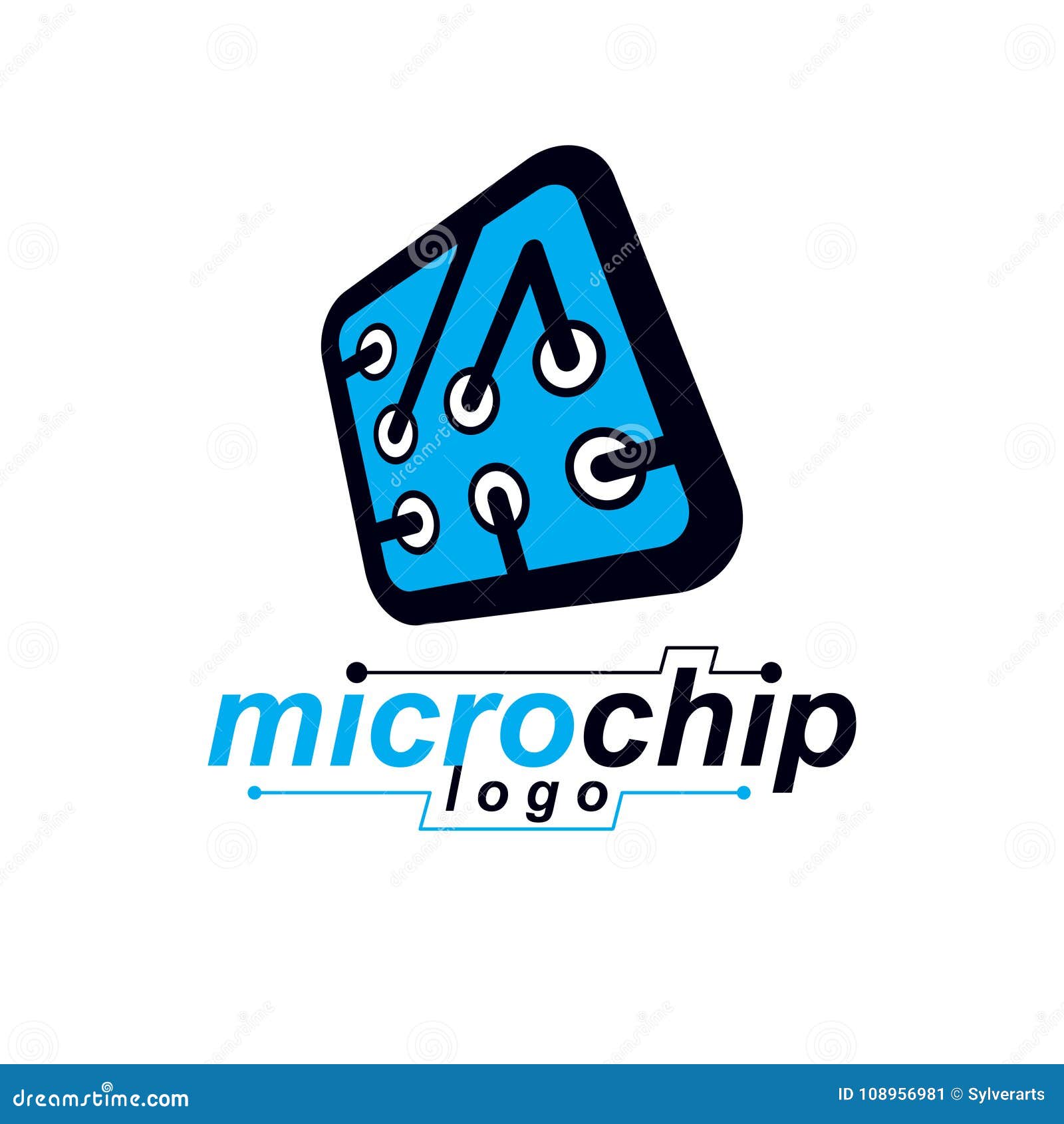 Vector Microchip Design, Cpu. Information Communication Technology ...