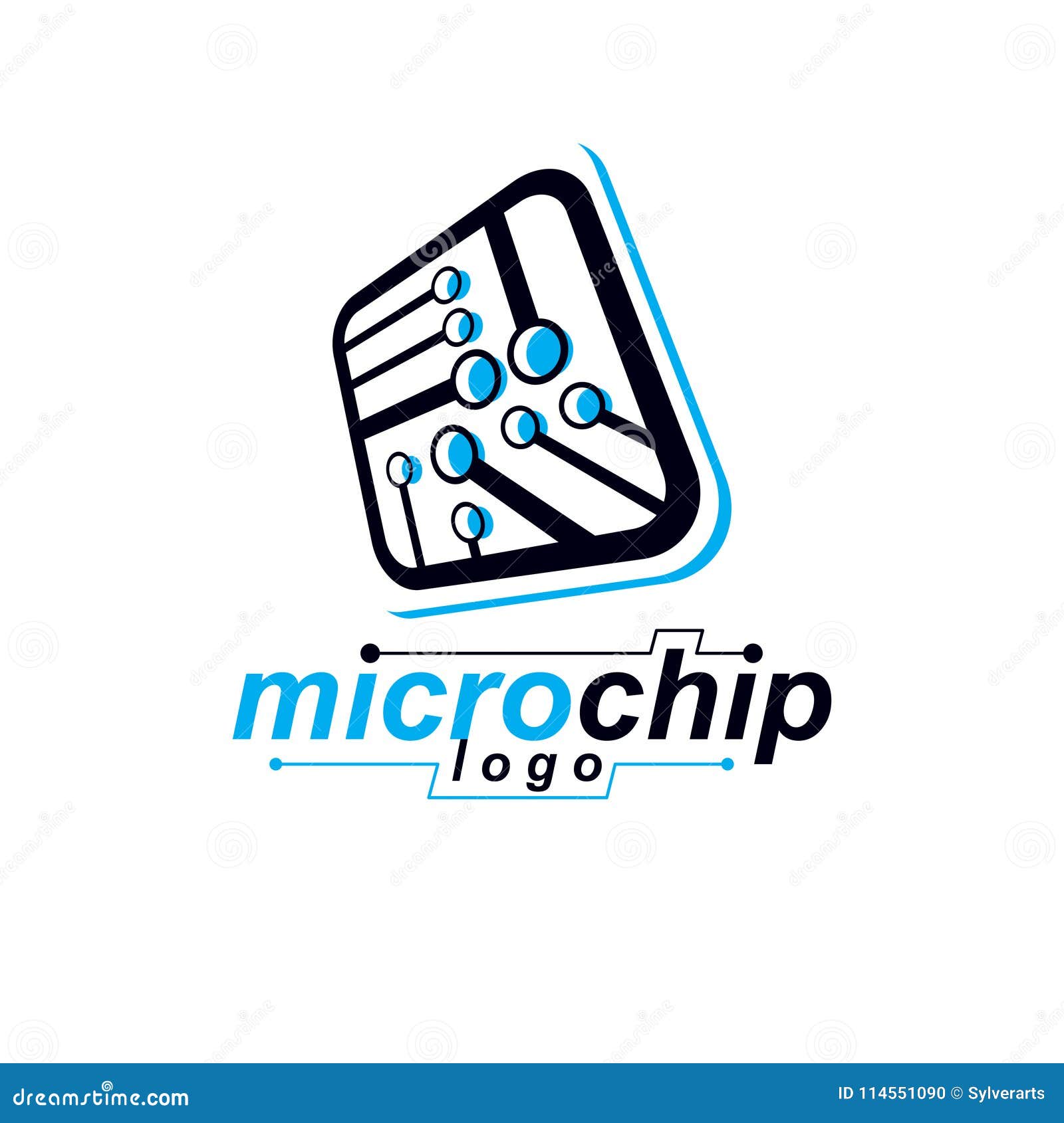 Vector Microchip Design, Cpu. Information Communication Technology ...