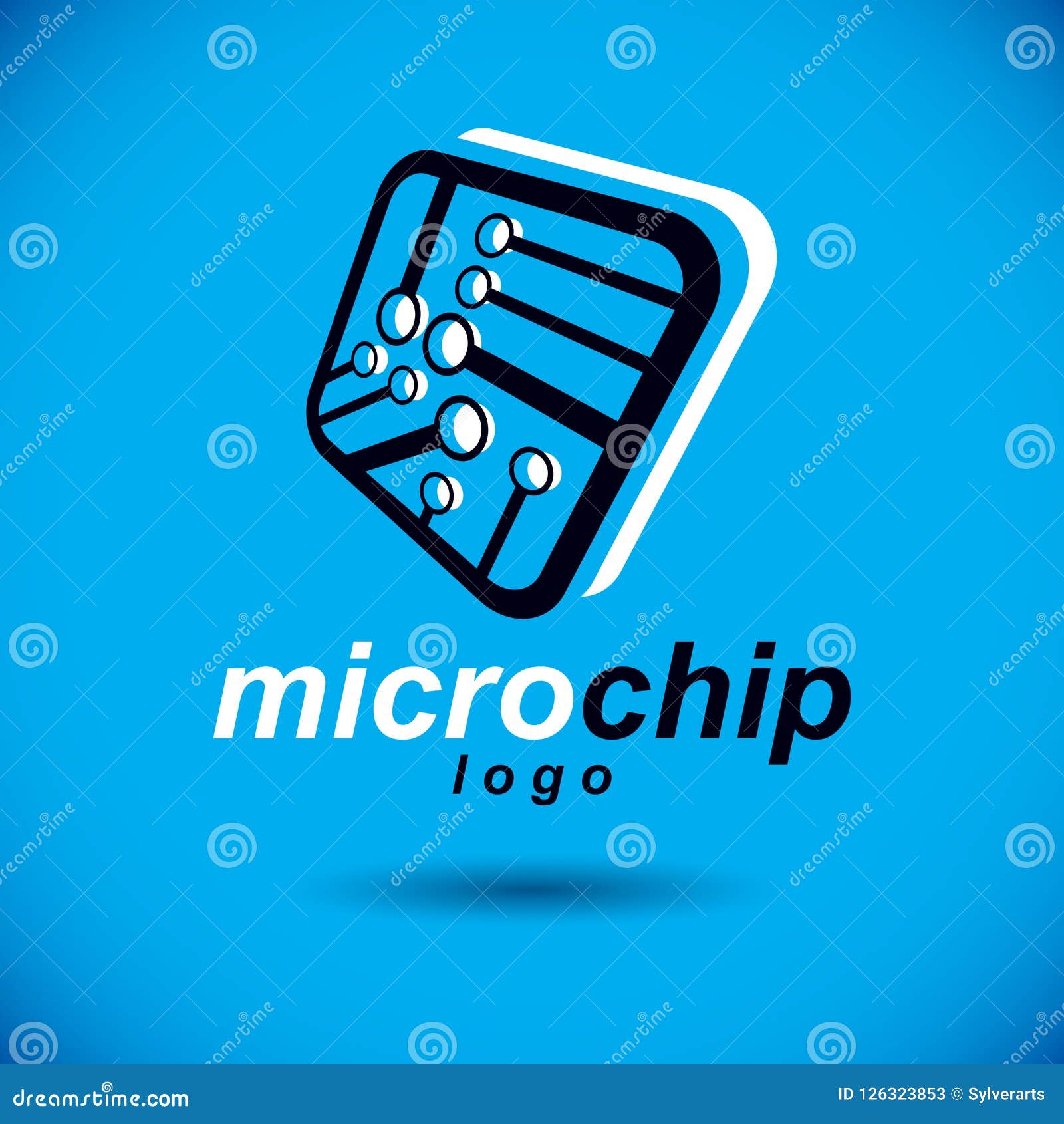 Vector Microchip Design, Cpu. Information Communication Technology ...