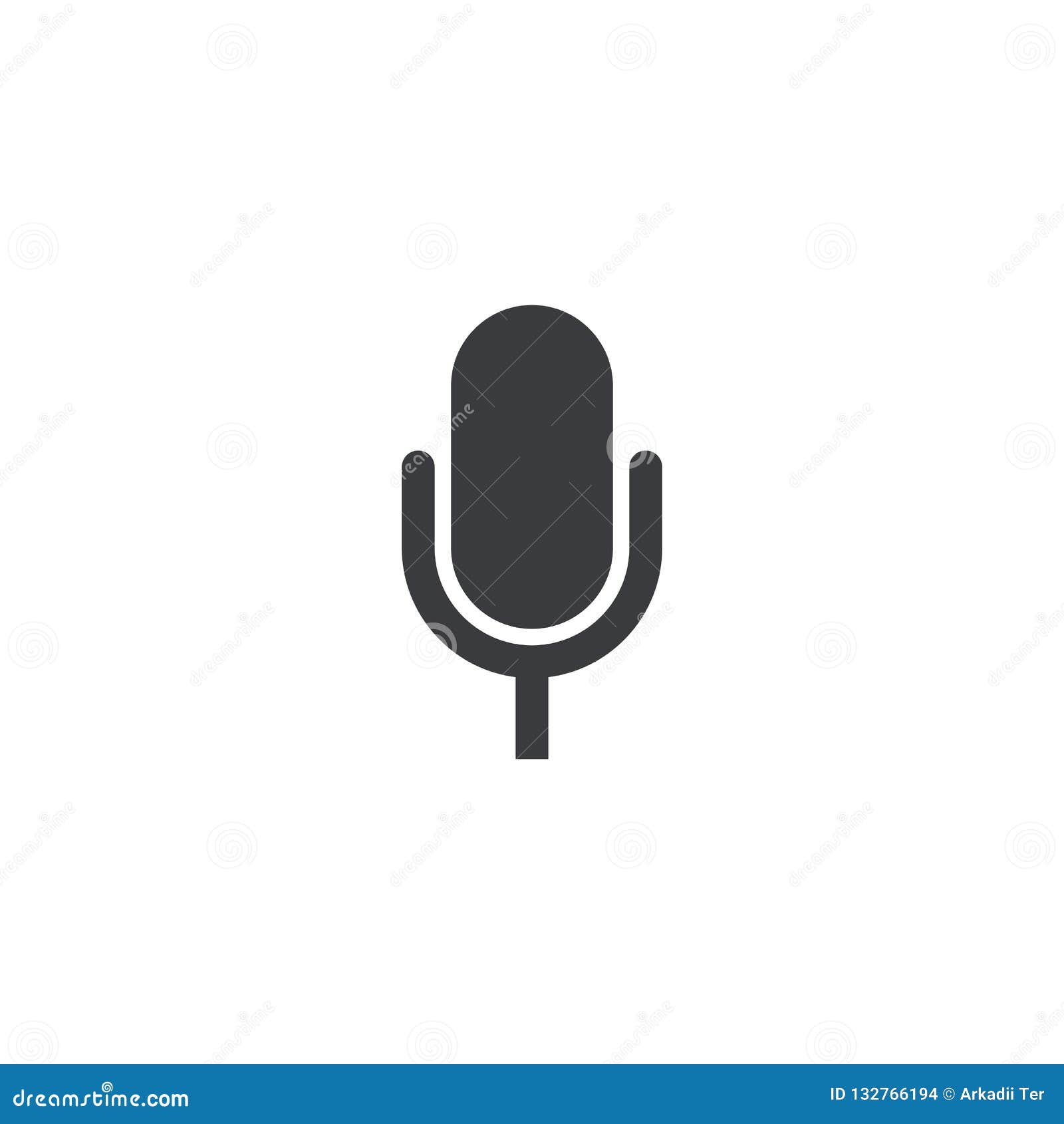 Vector Microphone Icon. Microphone Shape. Element for Design Search App ...