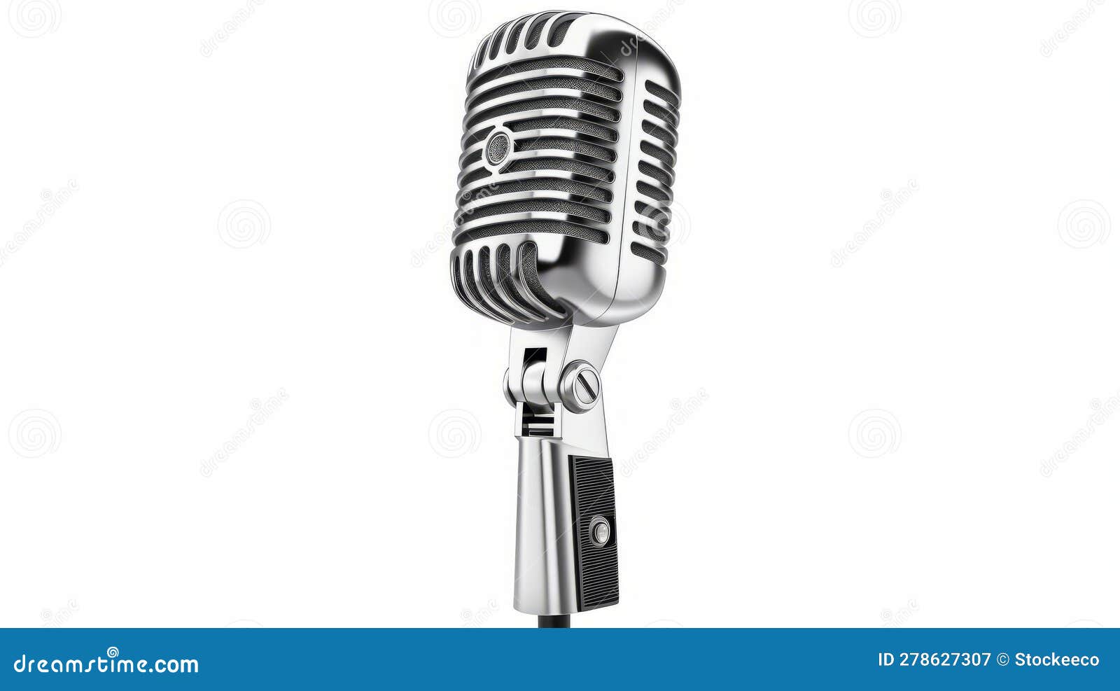 Vector Microphone Illustration for Modern Wall Art Stock Illustration ...