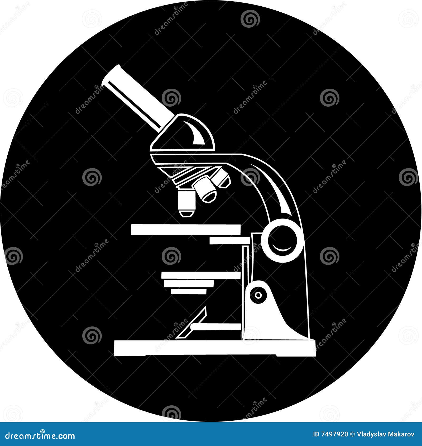 Vector Old Microscope With Roses. Vintage Hand Drawn Illustration For ...