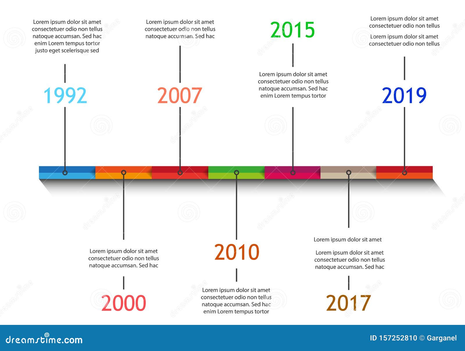 Vector Milestone Template on White Background and with Place for Your ...