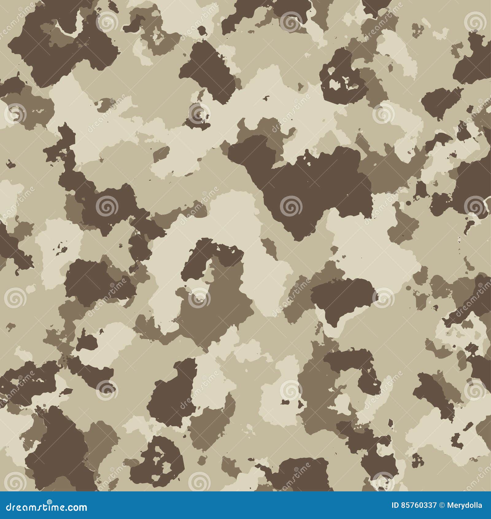 Vector Military Camouflage Pattern in Brown Colors Stock Vector ...