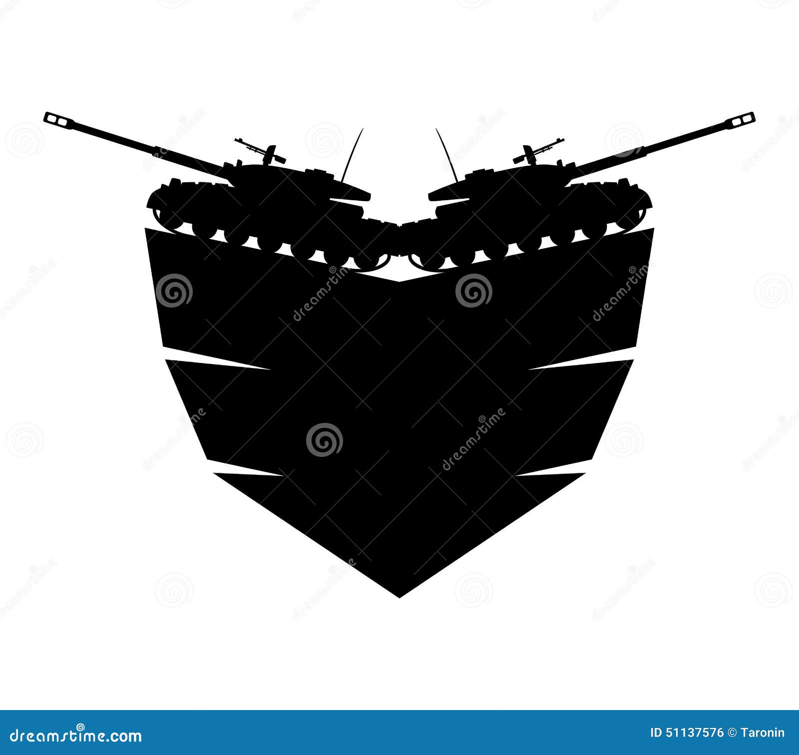 Vector Military Sign. Tanks. Stock Vector - Illustration of backdrop ...