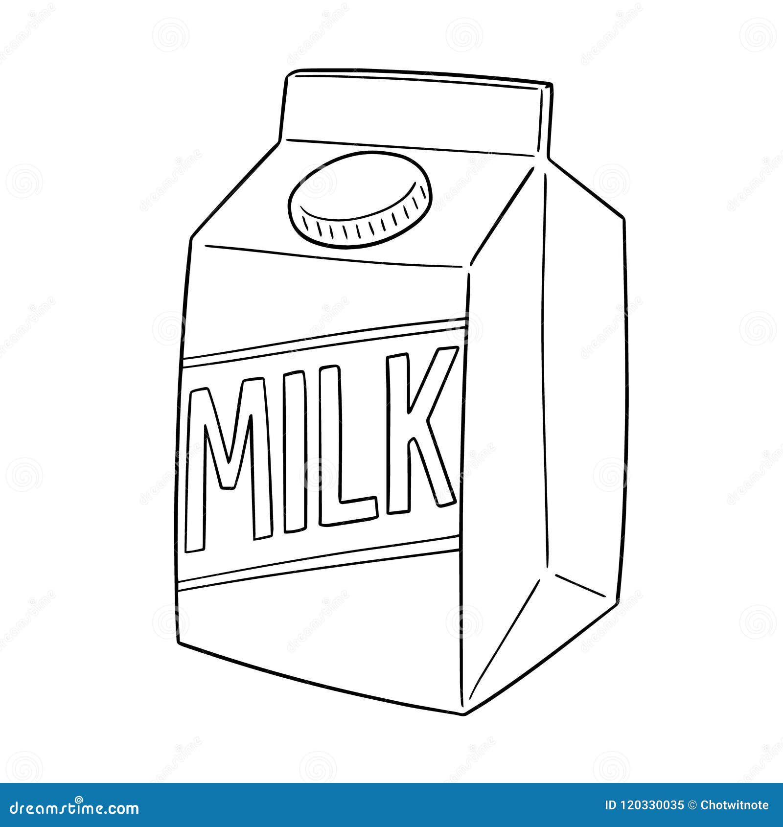 Vector of milk box stock vector. Illustration of icon - 120330035